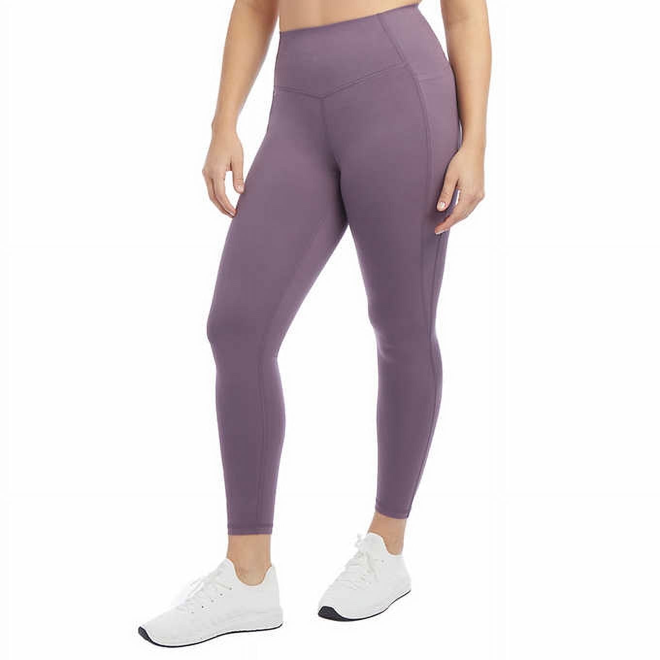 Danskin Women's High Rise Contour Bonded Ankle Leggings Vintage Violet ...