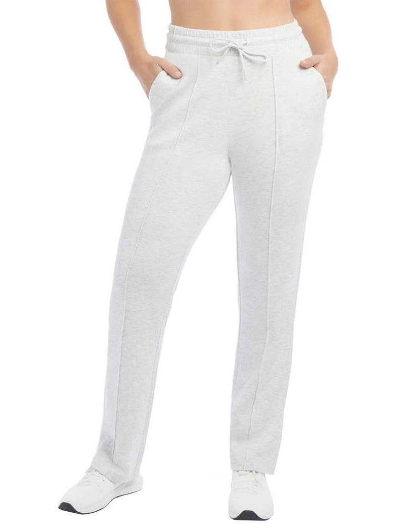 Danskin Women's Scuba Straight Leg Pant (Oatmeal Heather, Medium ...