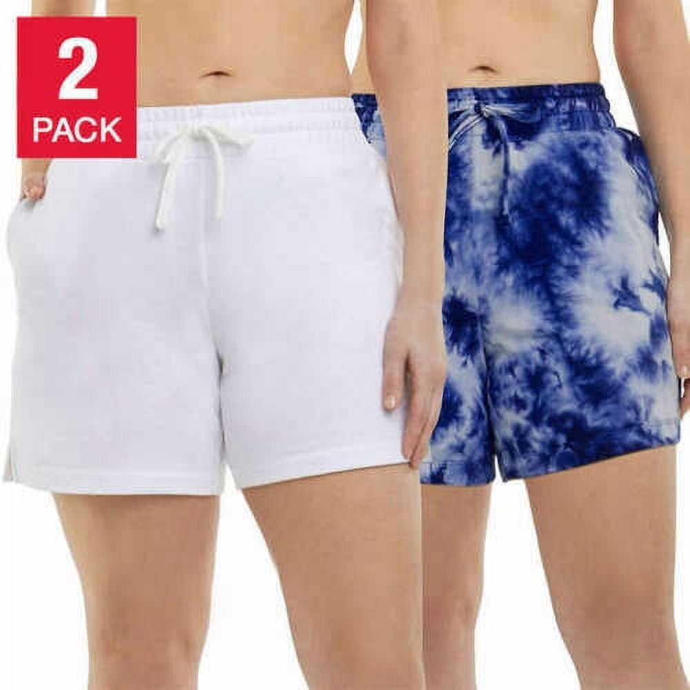 Danskin Ladies' Athletic Soft French Terry Active Short, 2-pack in ...