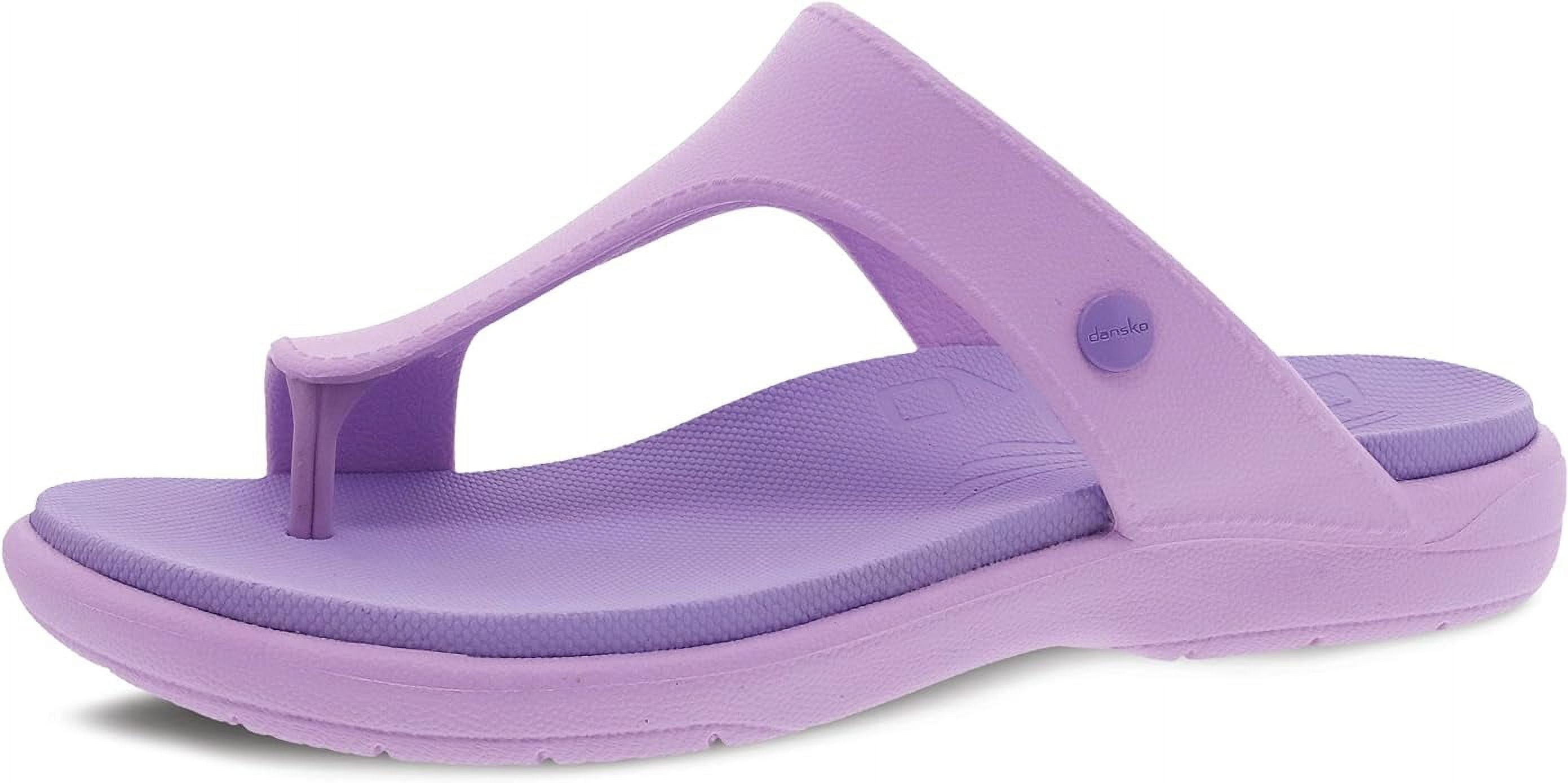 Dansko Krystal Molded Toe-Loop Sandals Purple EU: 37 - Walmart.com