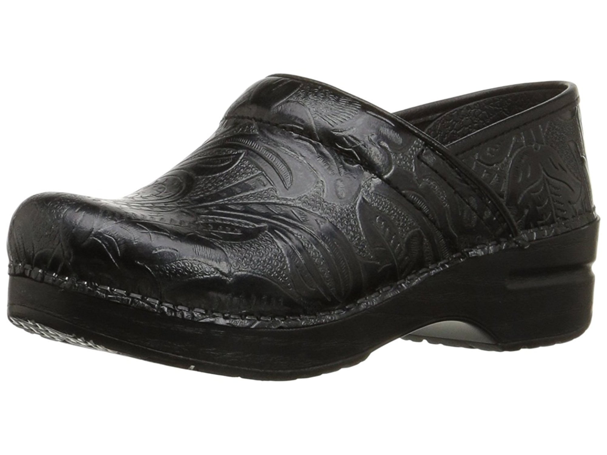 Dansko Professional Clogs Black Tooled - Walmart.com