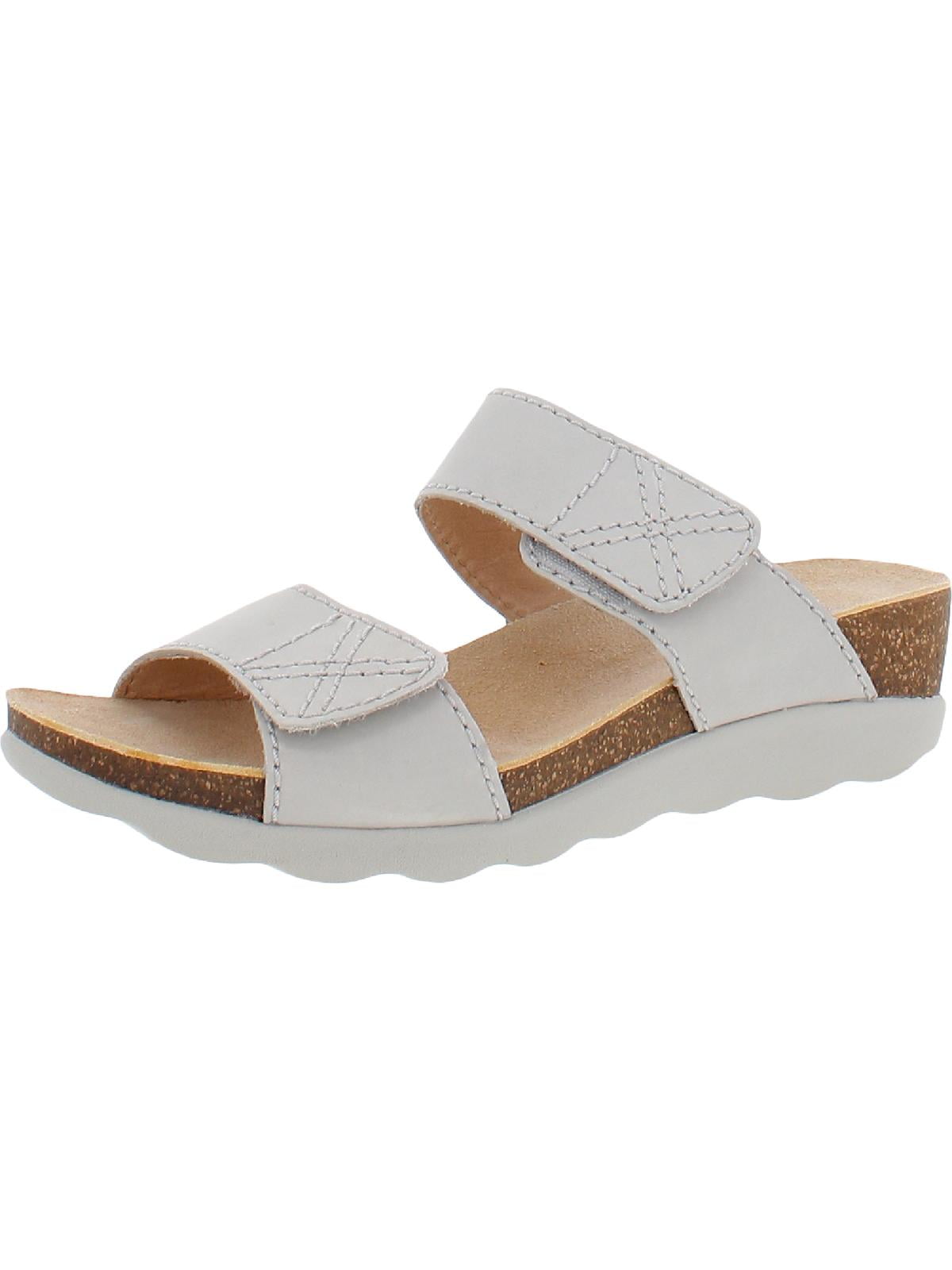 Dansko Womens Maddy Leather Cork Slide Sandals - Walmart.com