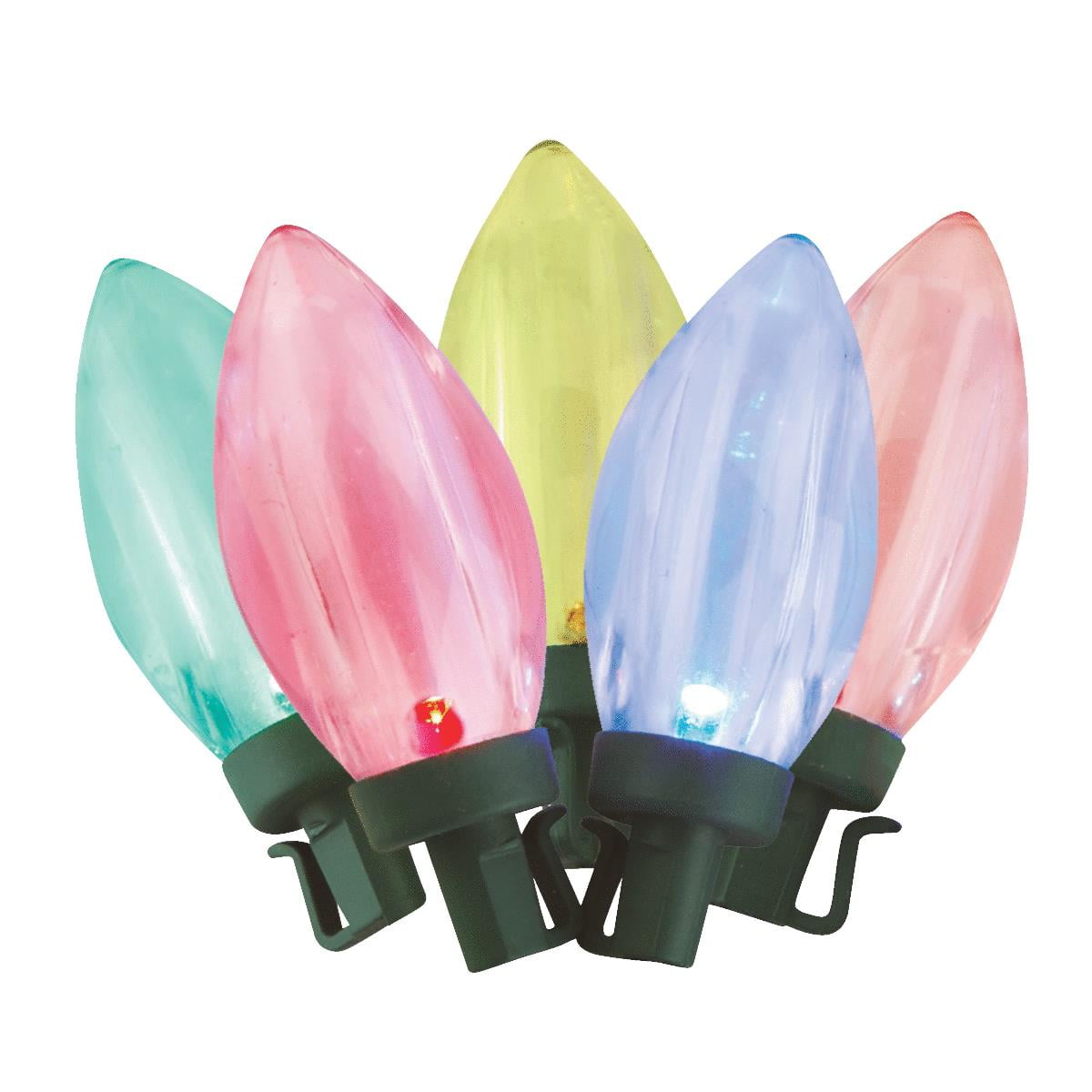 Danson Decor Dazzlelites 25-Bulb C9 Faceted LED Color Changing Chasing ...