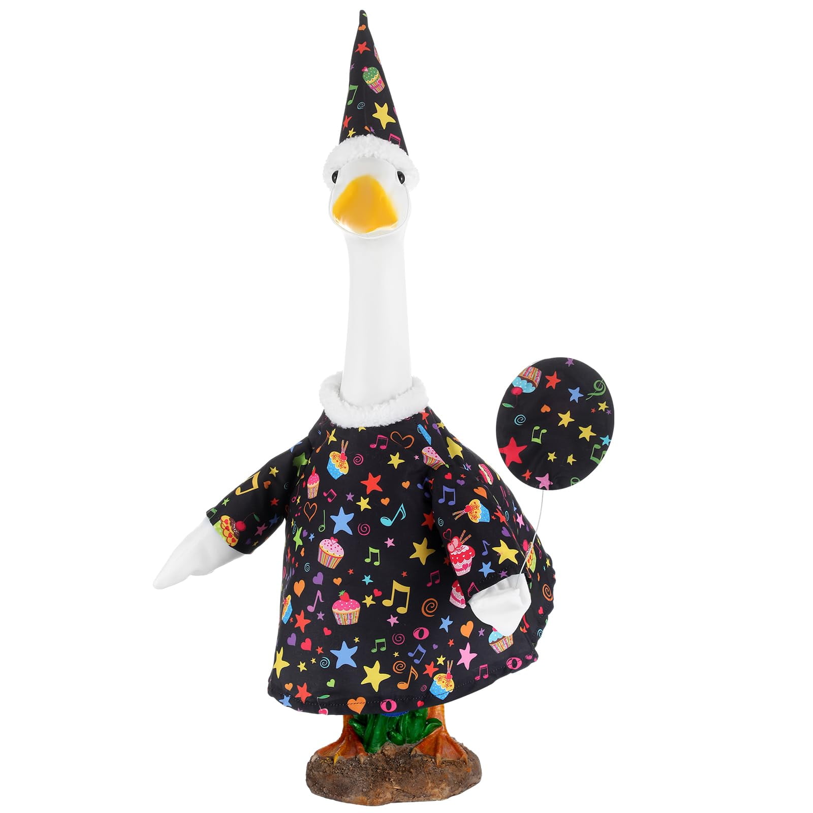 Dansydaisy Birthday Goose Outfit, RRF12 Porch Goose Statue Clothes ...