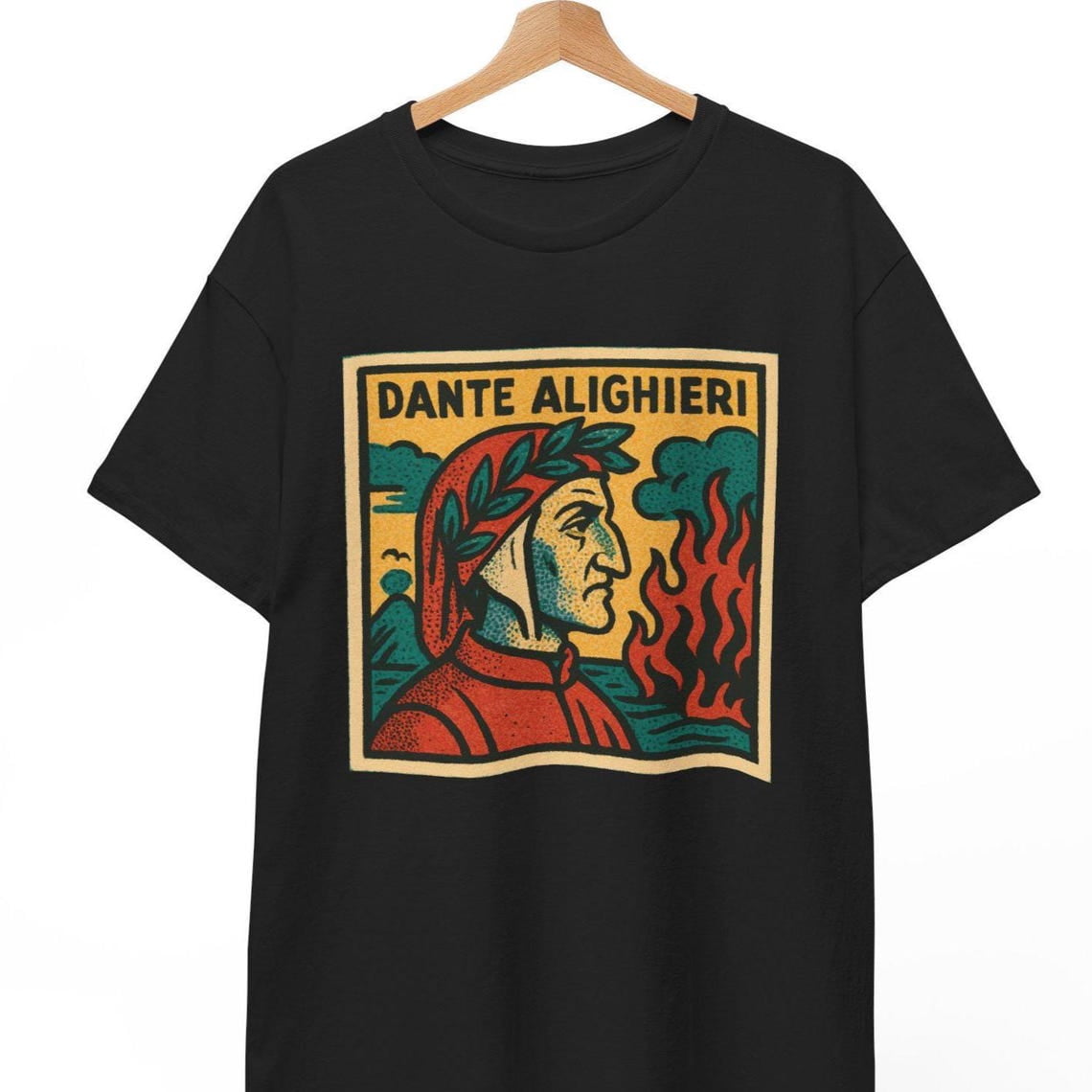 Dante Alighieri Retro Comic Literary T-Shirt - Walmart.com
