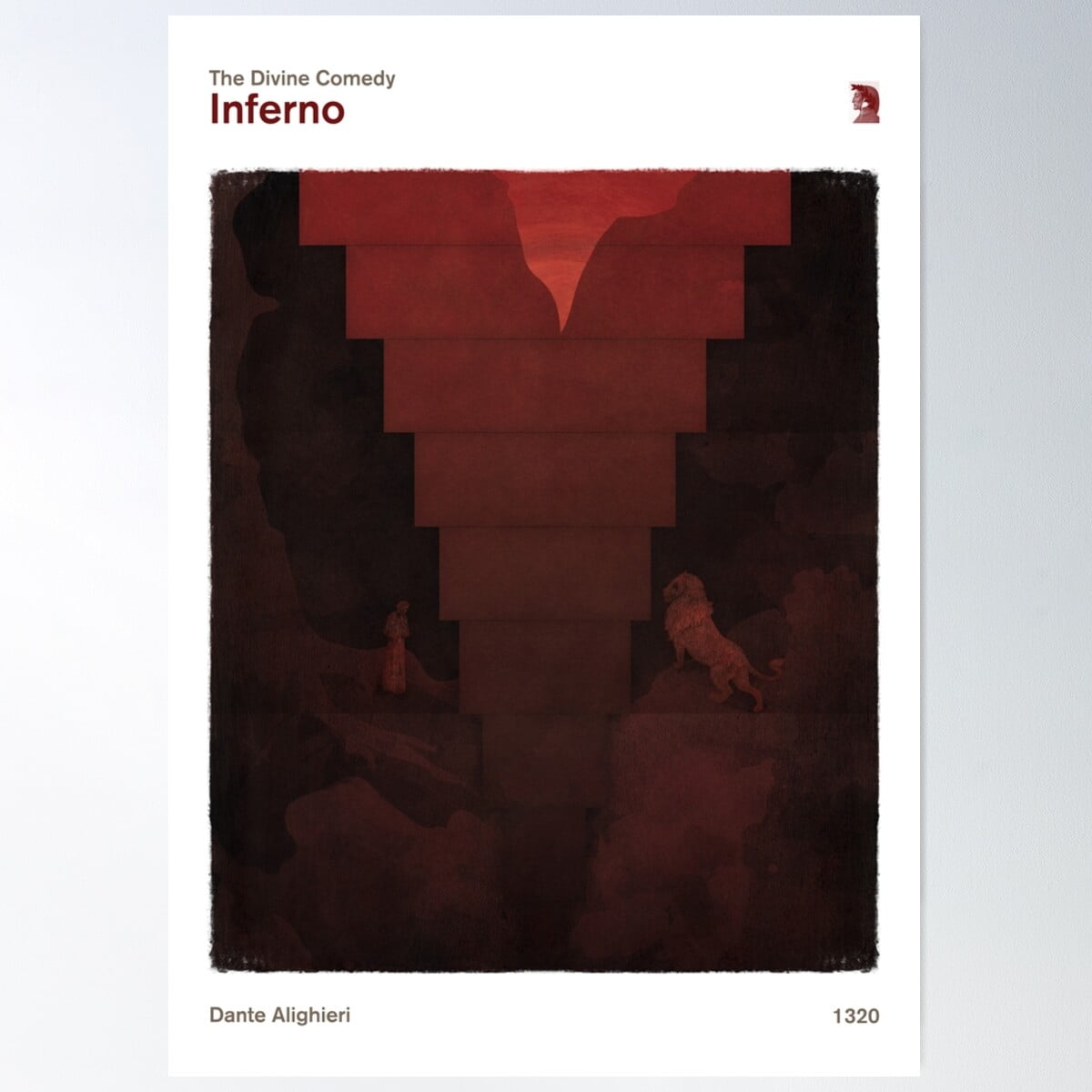 Dante Alighieri - The Divine Comedy, Inferno Literary Art For Book ...