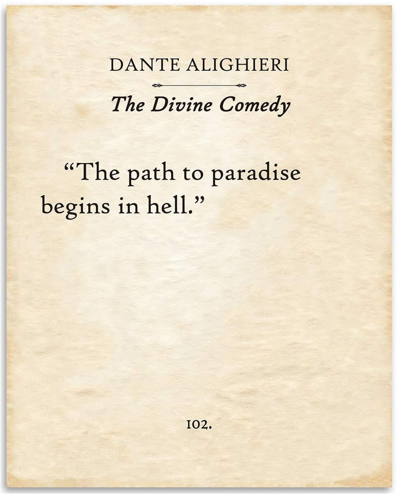 Dante Alighieri - The Divine Comedy - The Path To Paradise Begins in ...