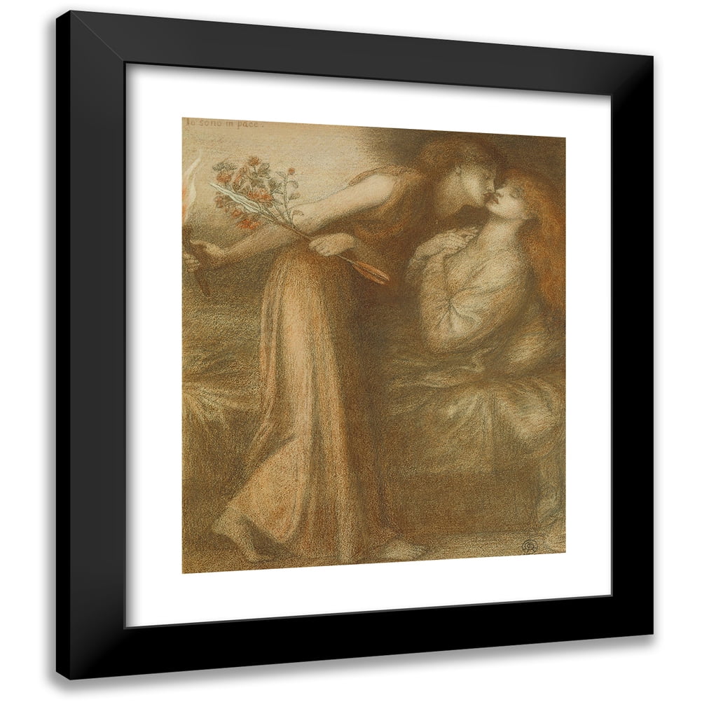 Dante Gabriel Rossetti 12x14 Black Modern Framed Museum Art Print ...