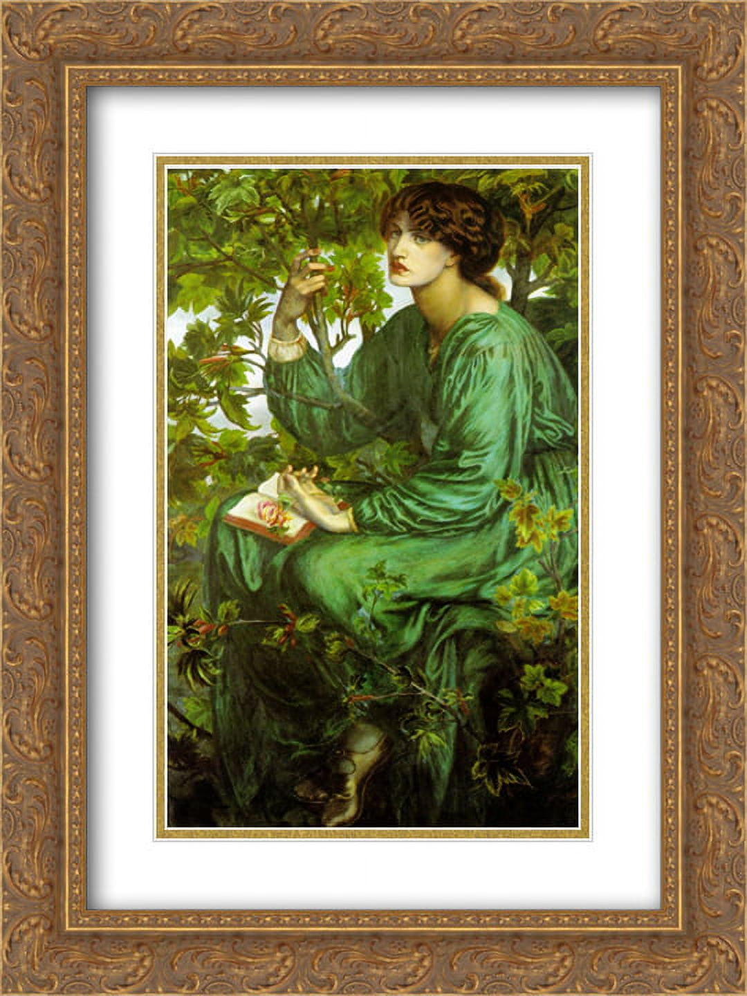 Dante Gabriel Rossetti 2x Matted 18x24 Gold Ornate Framed Art Print ...