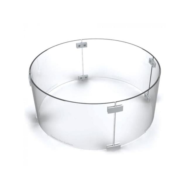 Dante Products WG23-RD 23 in. Round Glass Wind Guard Kit with 4 Piece ...