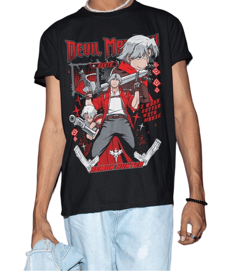 Dante Shooting DMC Premium Unisex T-shirt, May Cry DMC3 Premium Unisex ...
