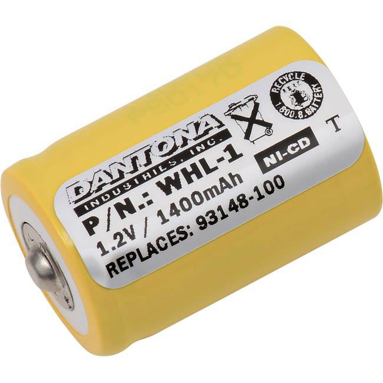 Dantona 1.2V & 1300 mAh Nickel Cadmium Single Cell Battery for Eveready-93148-100 - Walmart.com