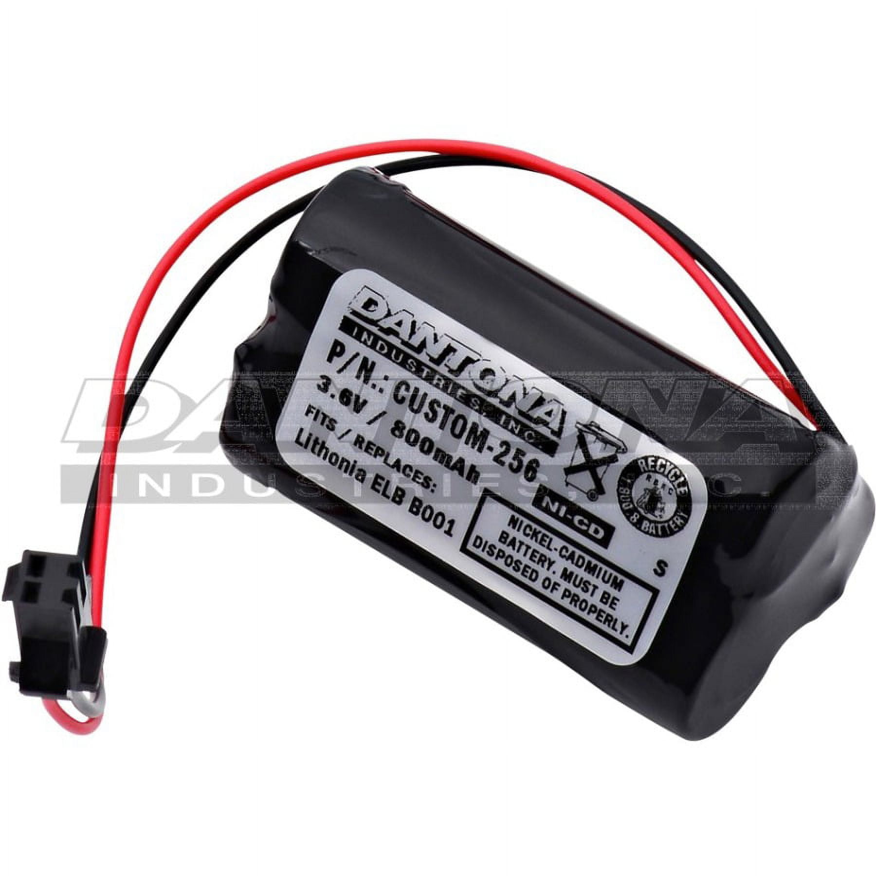 Dantona 800mAh Power Battery for Unitech Lithonia ELB B001,Custom-256 ...