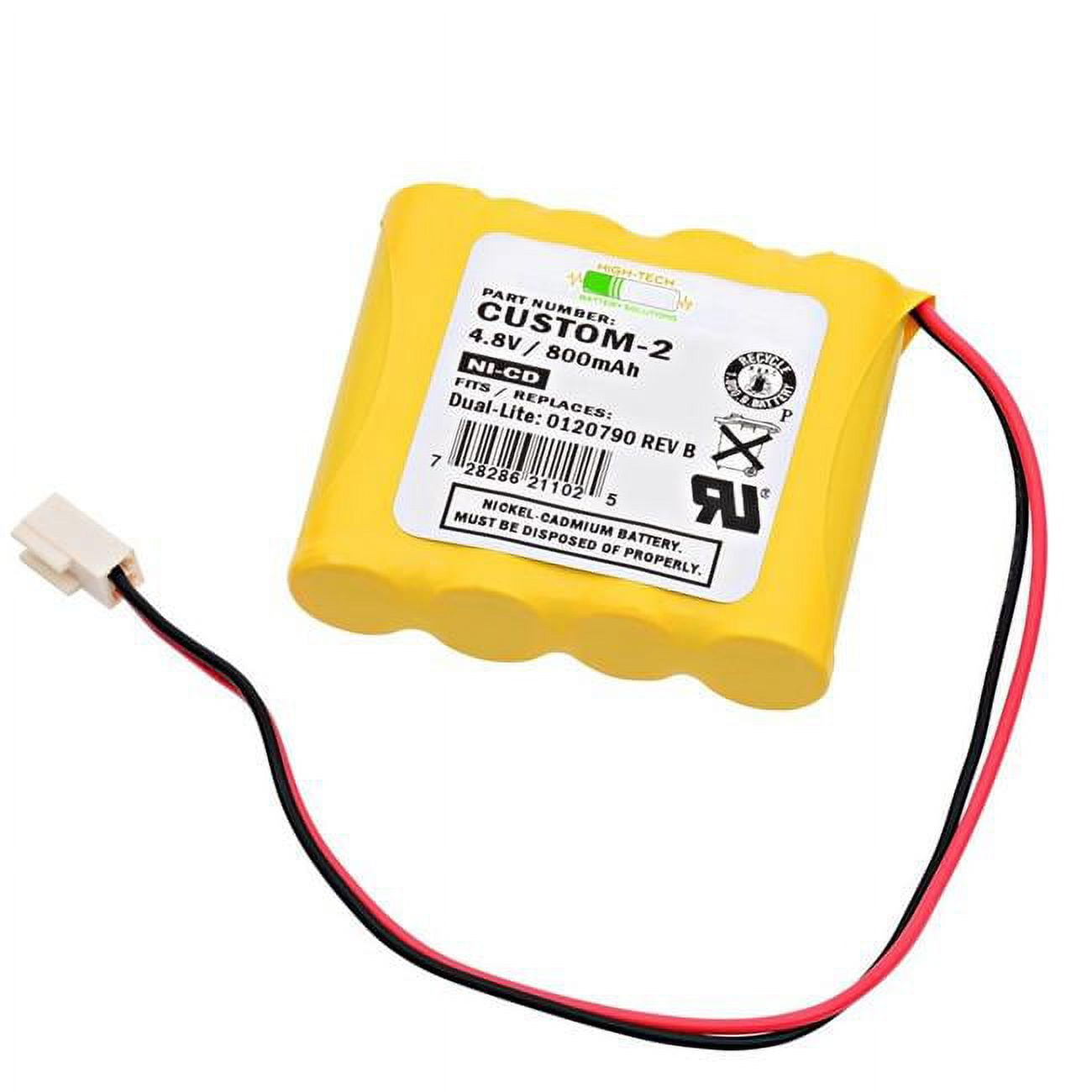 Dantona CUSTOM-2 Dual-Lite Replacement Emergency Light Battery ...