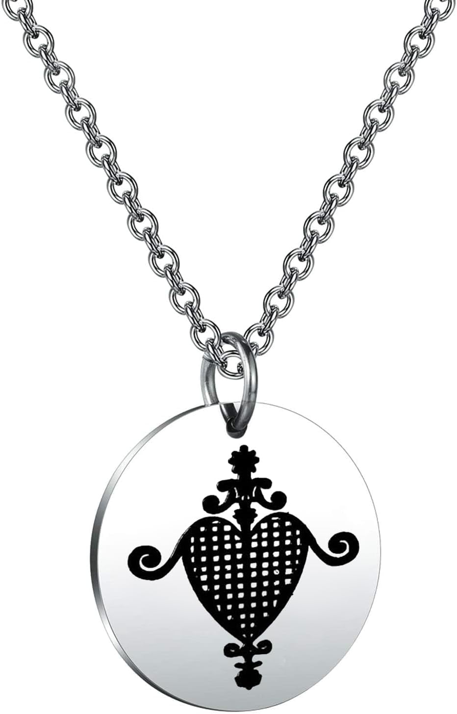 Dantor Protection Pendant Necklace Veve Necklace Vodou Symbol Jewelry ...