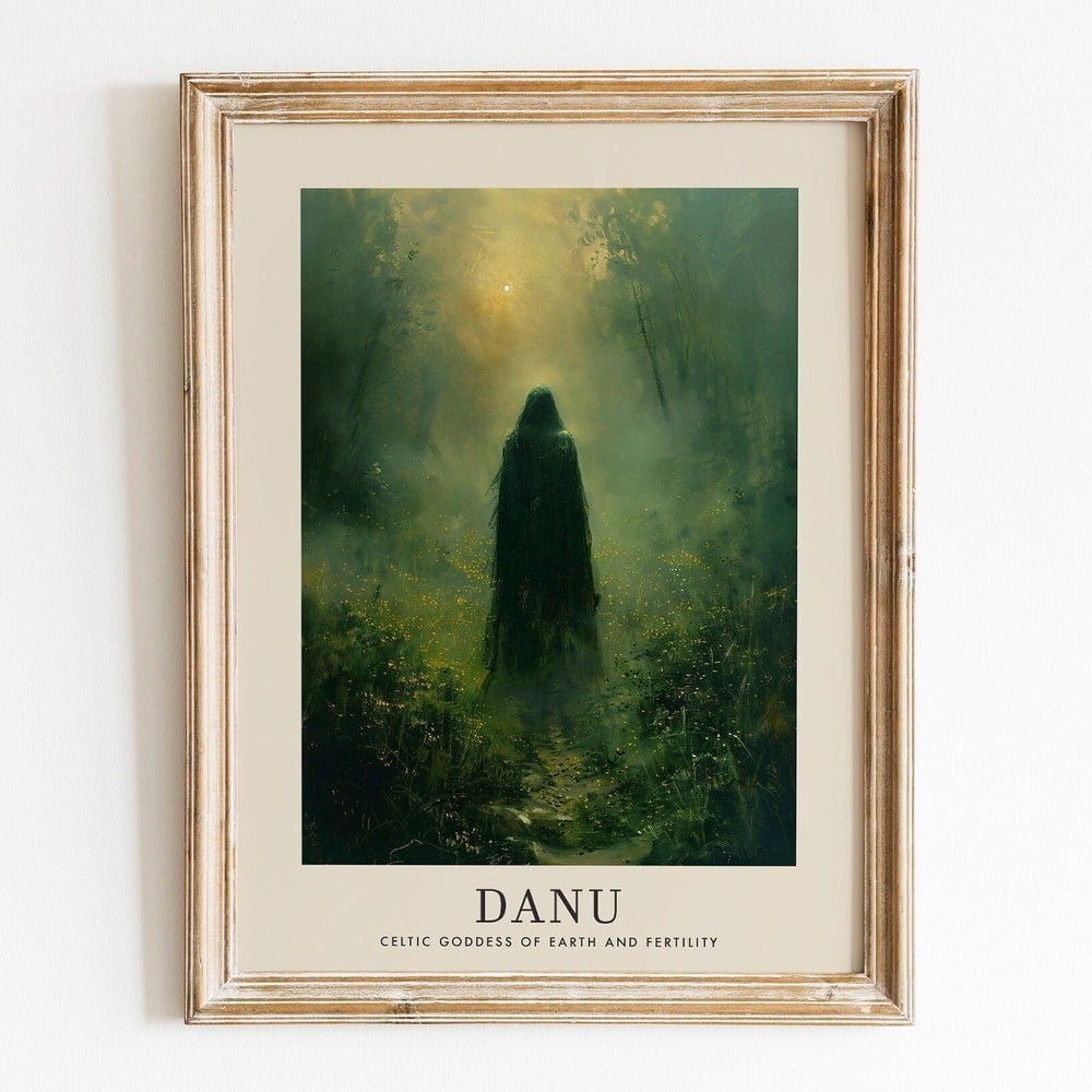Danu Celtic Goddess Of Earth And Fertility, Tonalism Print, Celtic ...