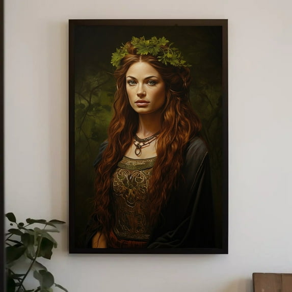 Danu Celtic Goddess Large Canvas Painting Goddess Of Fertility Catholic ...