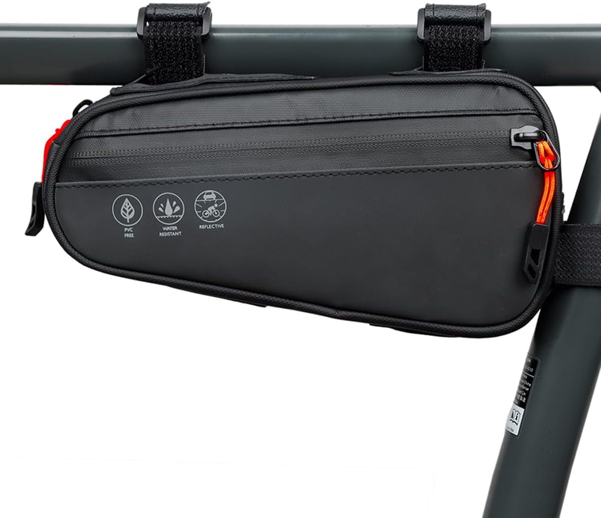 Danuosie Bike Frame Bag, Reflective Bicycle Triangle Bag with Two Side ...