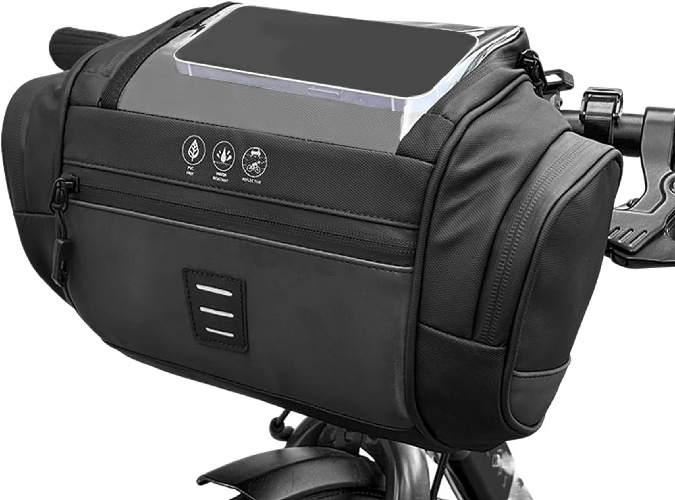 Danuosie Bike Waterproof Handlebar Bag, Reflective Bicycle Front ...