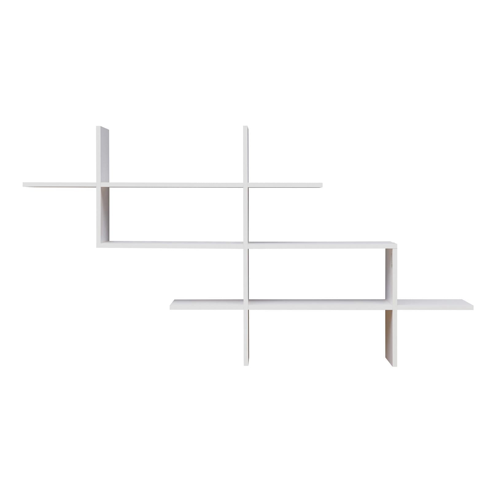 Danya B 3-Tier Hanging Wall Shelf, Ladder Design, Modern Geometric ...