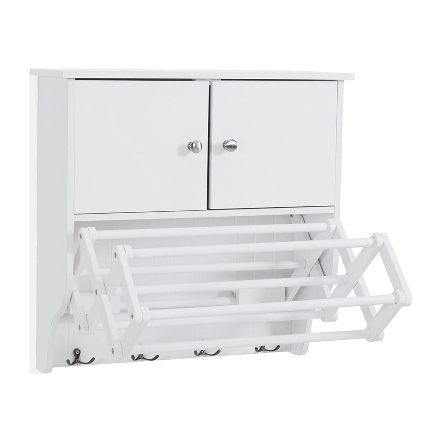 Danya B. Accordion Wall Mount Drying Rack with Cabinet - Walmart.com