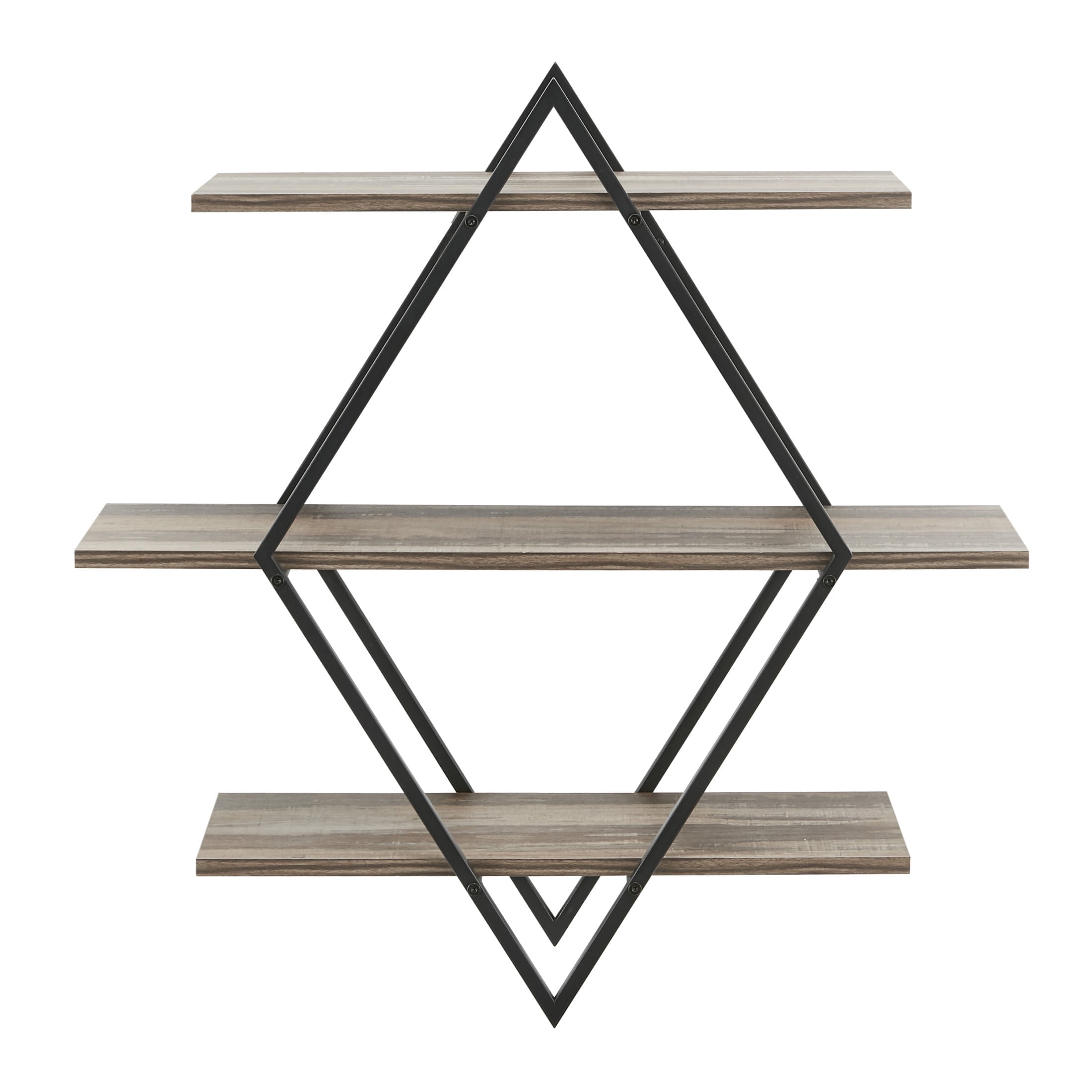 Danya B. Antigua Crossed Double Diamond Shelf Unit - Walmart.com