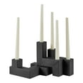 Danya B. Contemporary Black Metal 2-Piece Stacking Candelabra Taper Candle Holder Set - Walmart.com