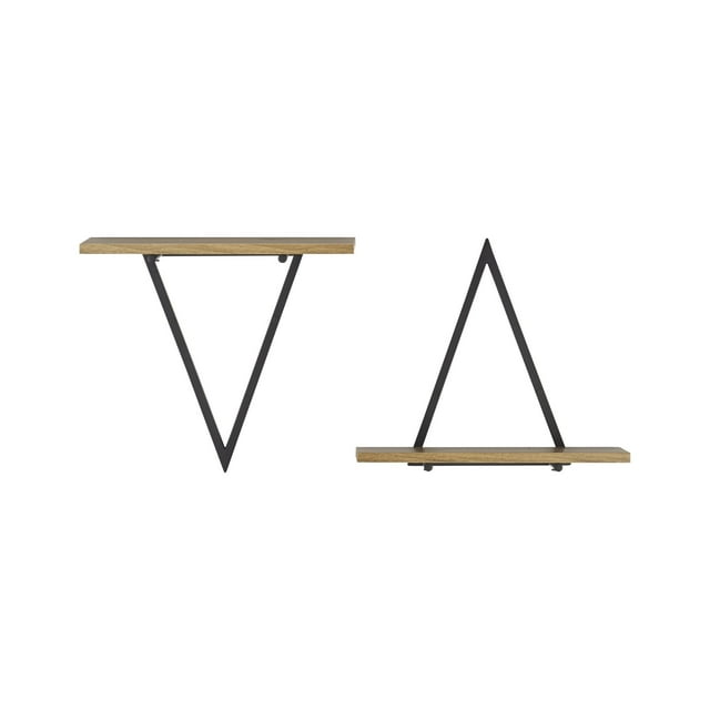 Danya B. Contemporary Decorative Triangle Accent Wall Shelf Set of 2 ...