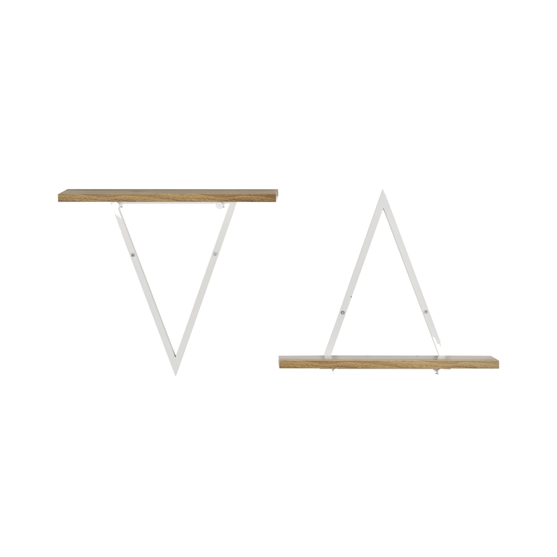 Danya B. Wood Decorative Triangle Accent Wall Shelf Set for Room ...