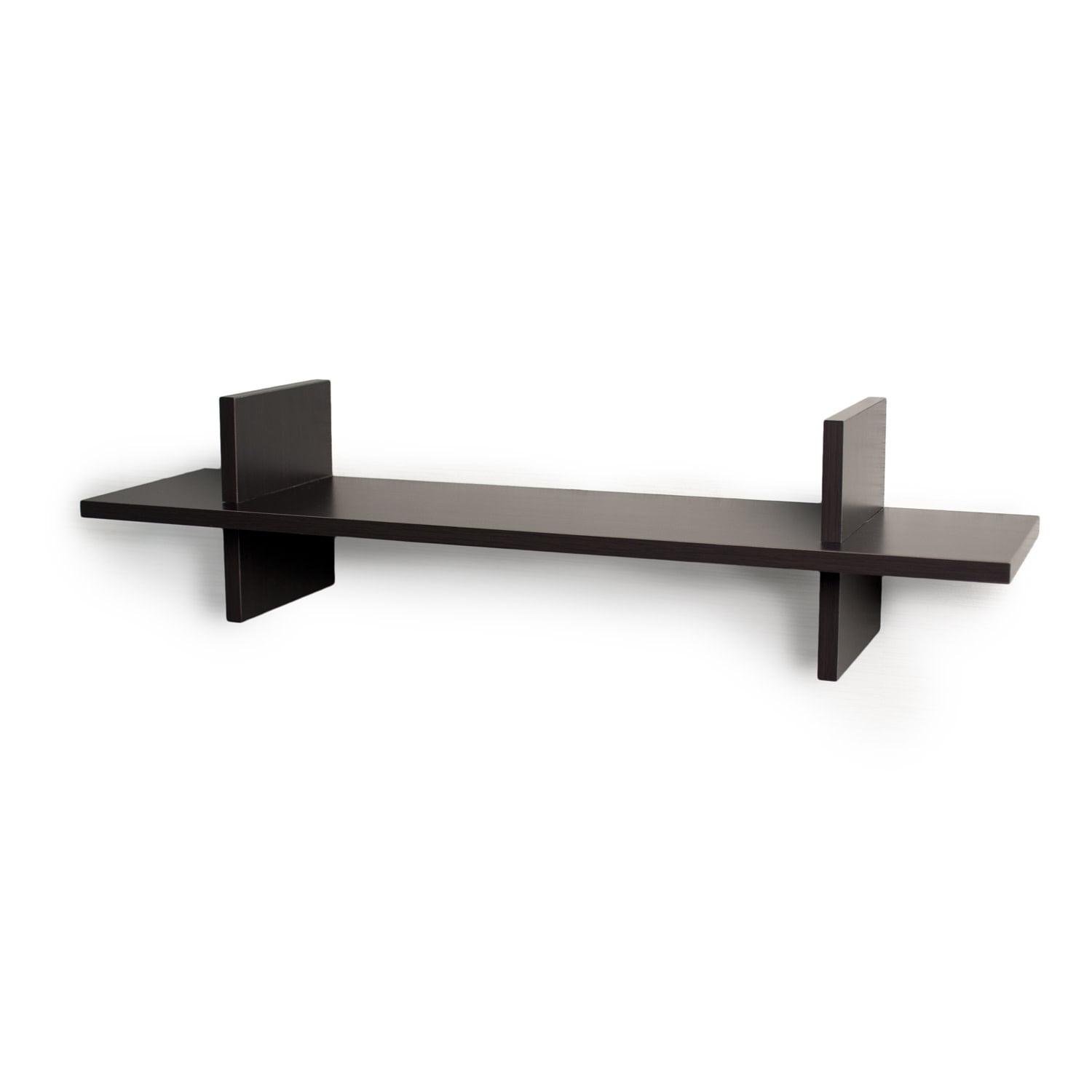 Danya B. Decorative Espresso "H" Shaped Wall Shelf - Walmart.com