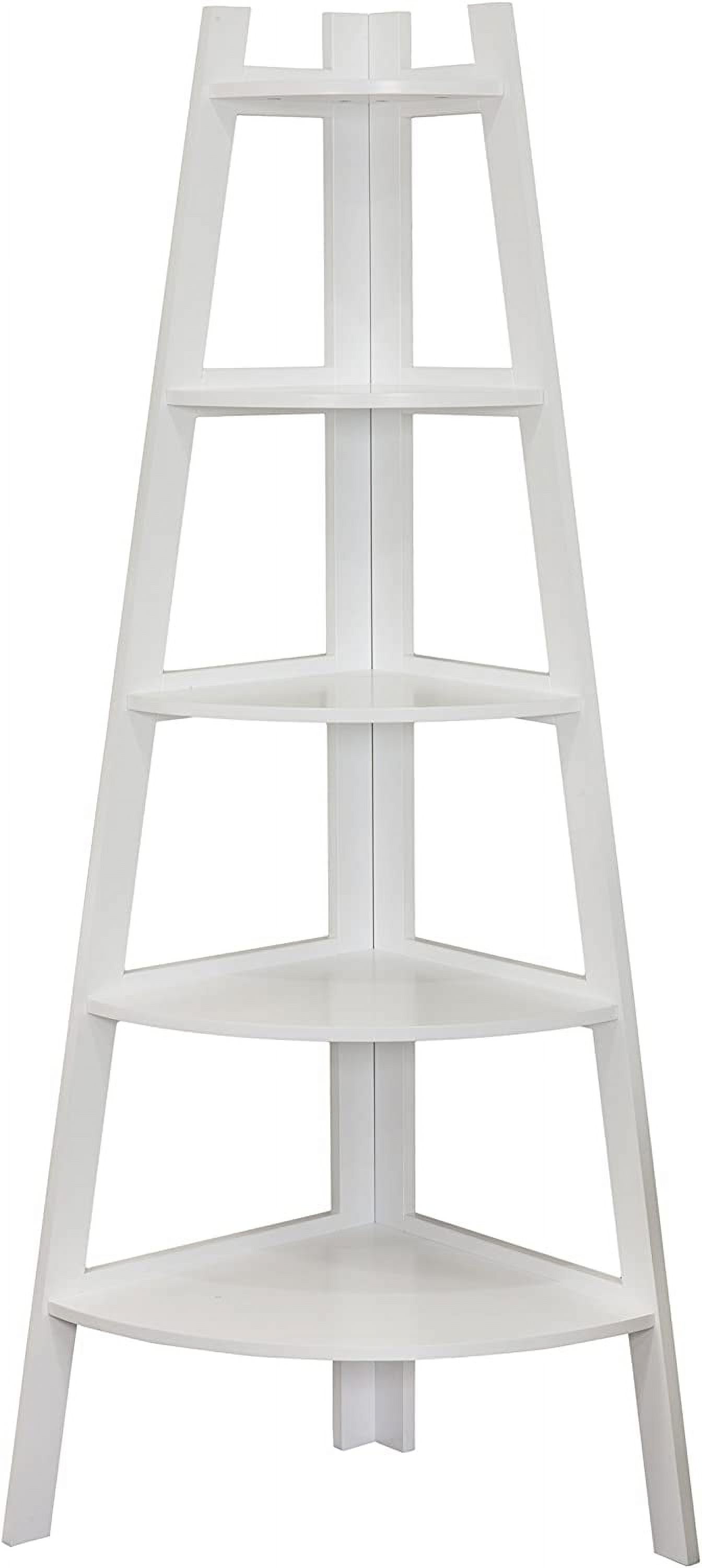 Danya B. Free Standing 5-Tier Pyramid Corner Ladder Display Shelving ...