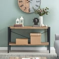Danya B. Modern Industrial Console Table with Metal Legs and Distressed ...