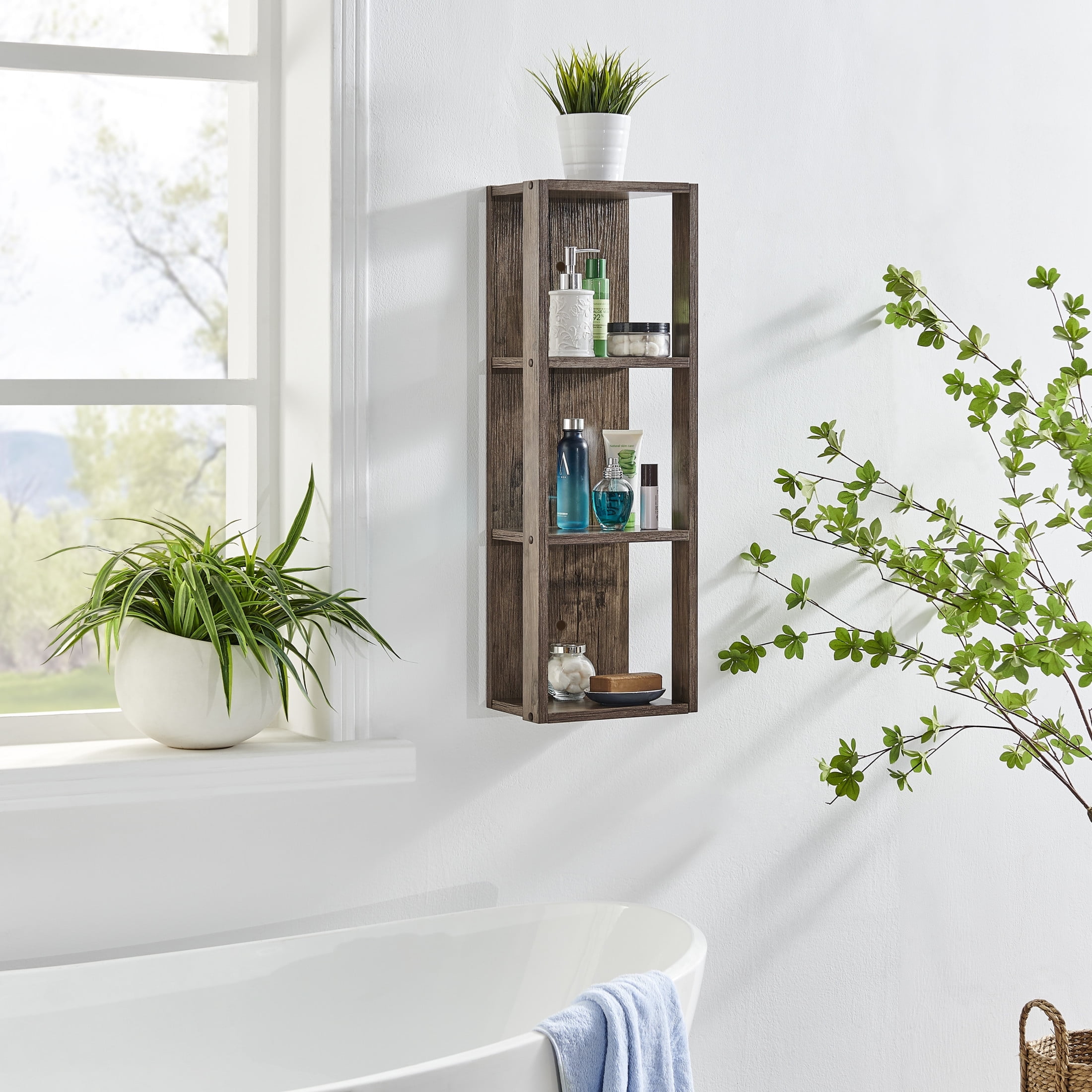 Danya B. Recife Vertical Three-Tier Modern Shadow Box Cube Display Wall ...