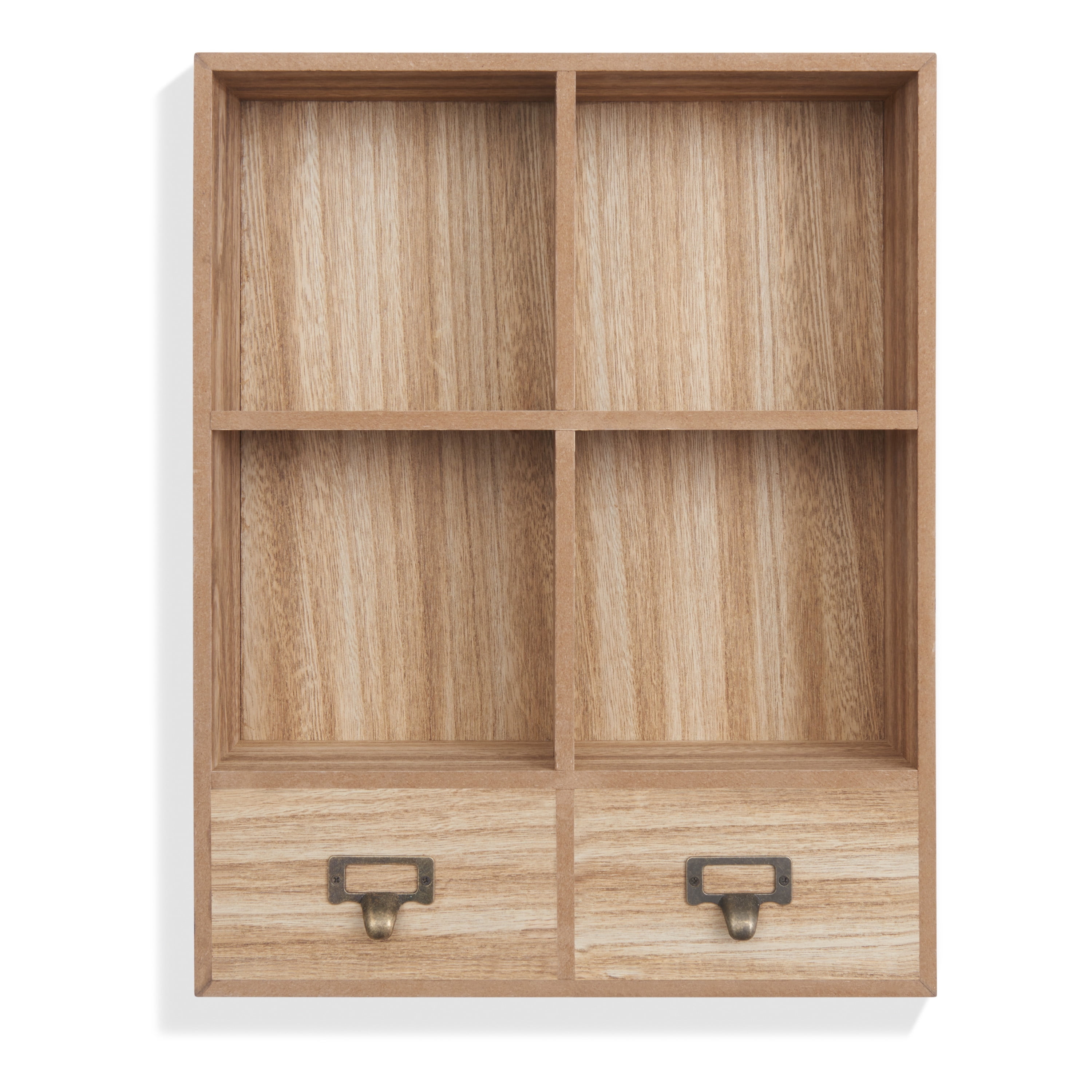 Danya B BR181001 Rustic Small Decorative Wall Mount Cubby Display Shelf ...