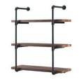 Danya B. Three Tier Industrial Pipe Wall Shelf - Walmart.com