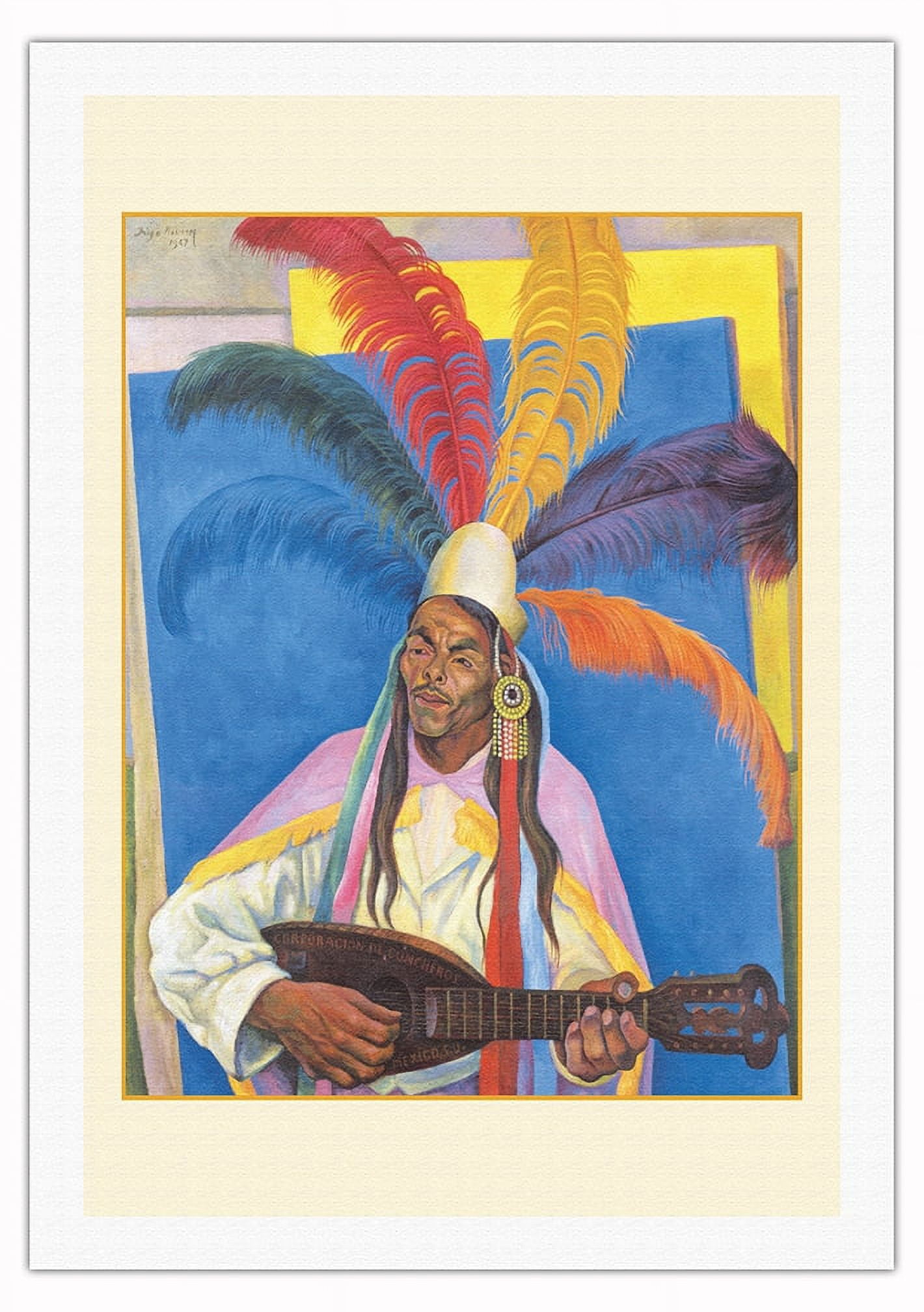 Danzante - From an Original Color Painting by Diego Rivera c.1947 ...