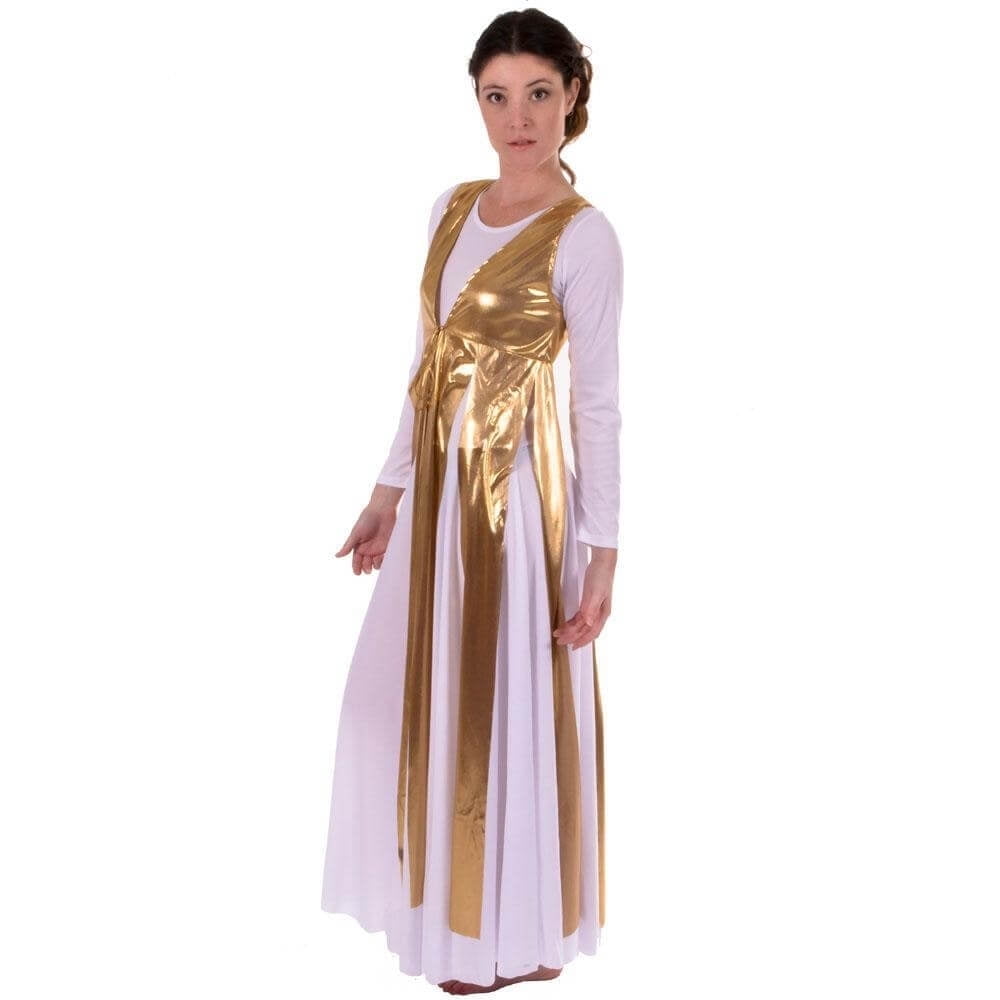 Danzcue Praise Dance Metallic Streamer Tunic (dress not included ...