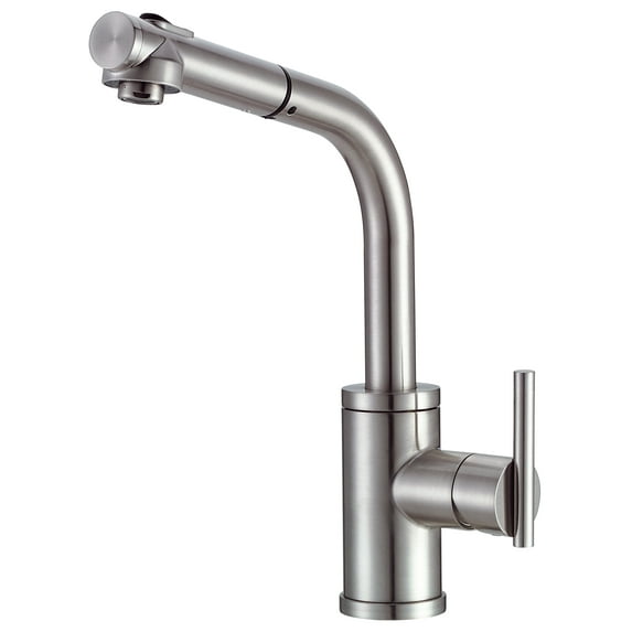 Danze Parma Single Handle Pull-Out Kitchen Faucet with SnapBack ...