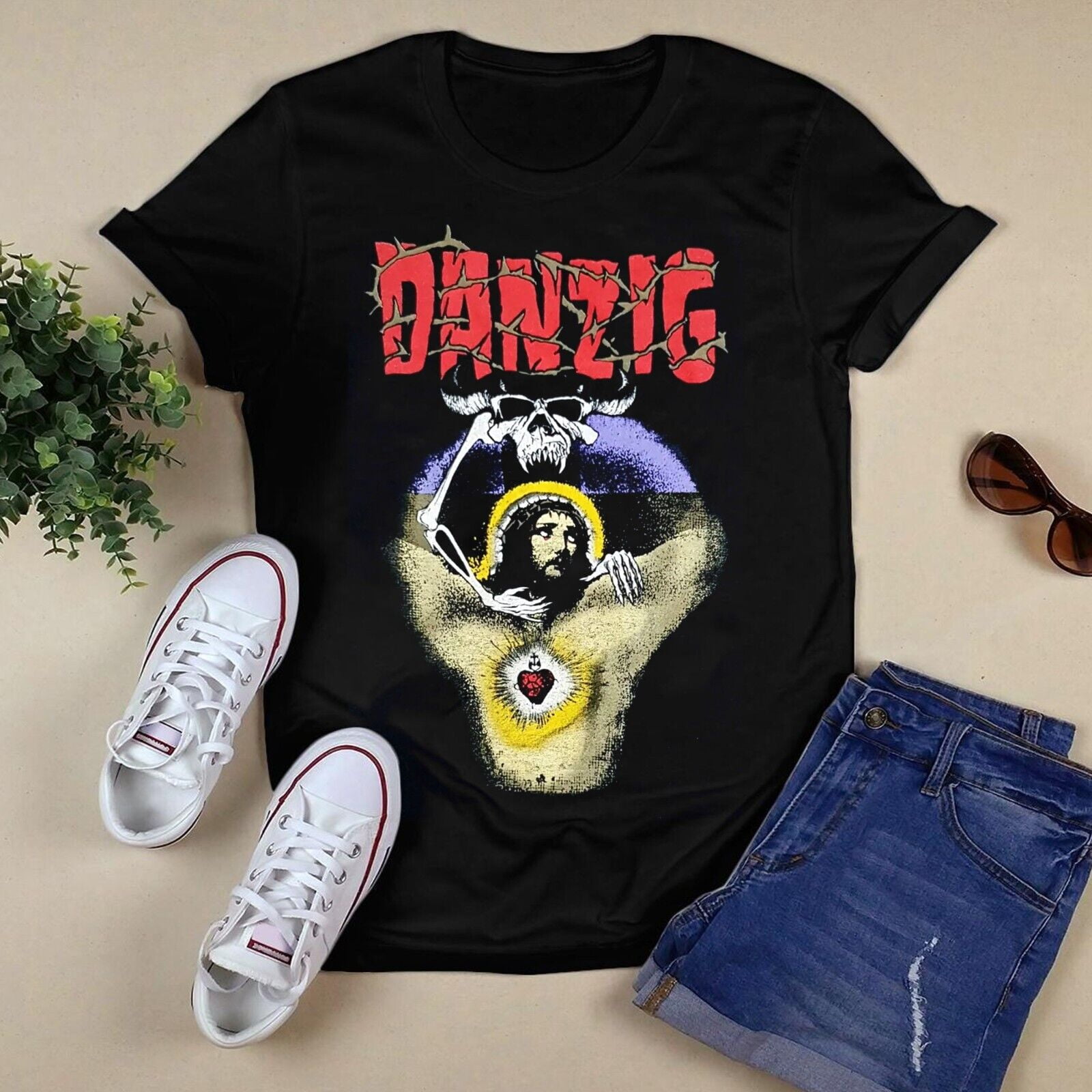 Danzig Band Music Lover Gift For Fans Classic Short Sleeve Unisex T ...