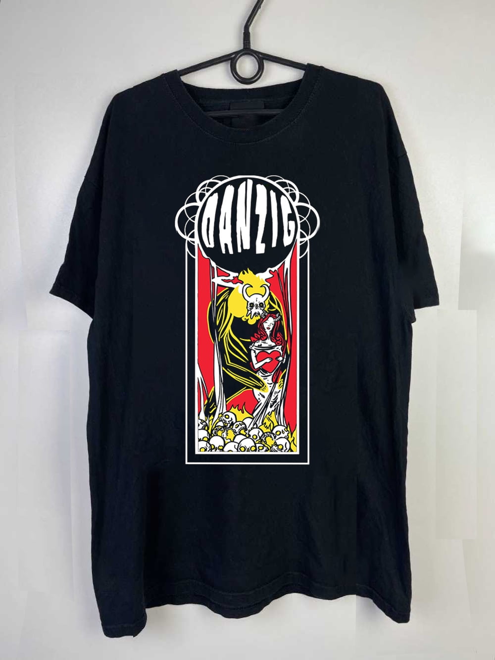 Danzig Band Poster Music Black Short Sleeve Adult T-Shirt All Size ...