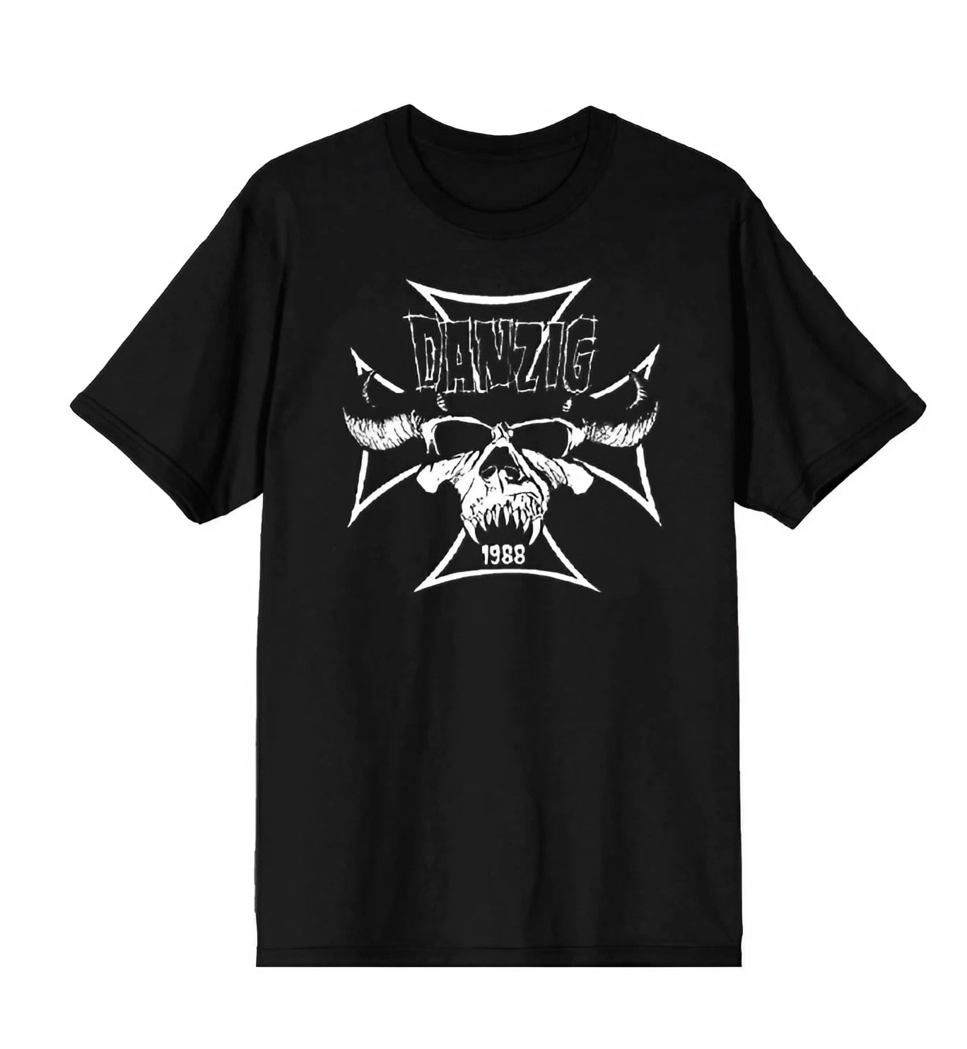 Danzig Men's Cross T-Shirt Black XX-Large | Officially Licensed ...