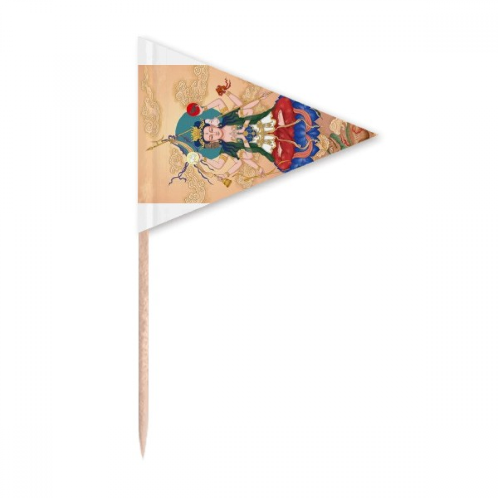 Dao God Chinese Toothpick Triangle Cupcake Toppers Flag - Walmart.com