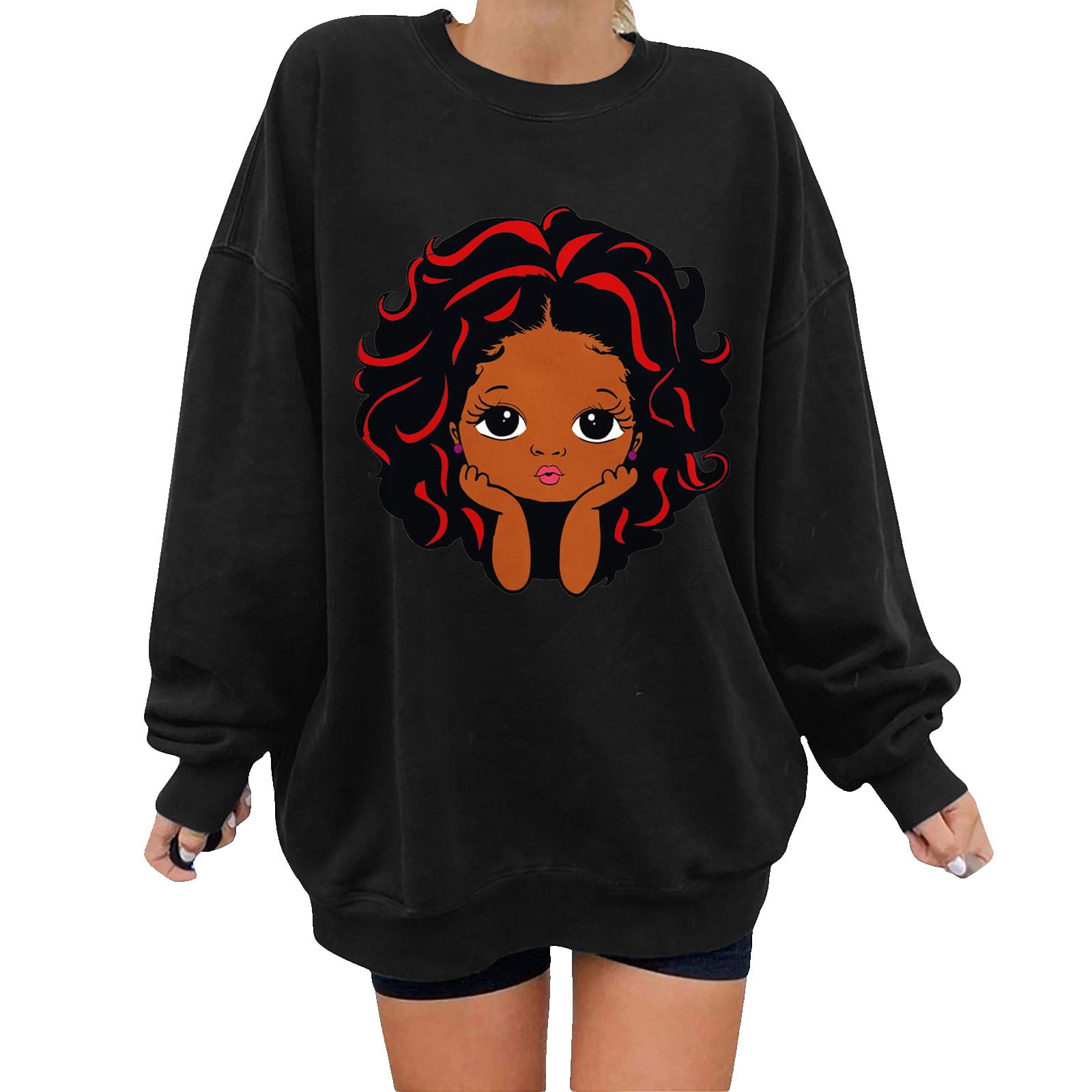 DaoAg Woman Hoodlesss Women'S Hoodless Womens Sweatshirt Womens ...