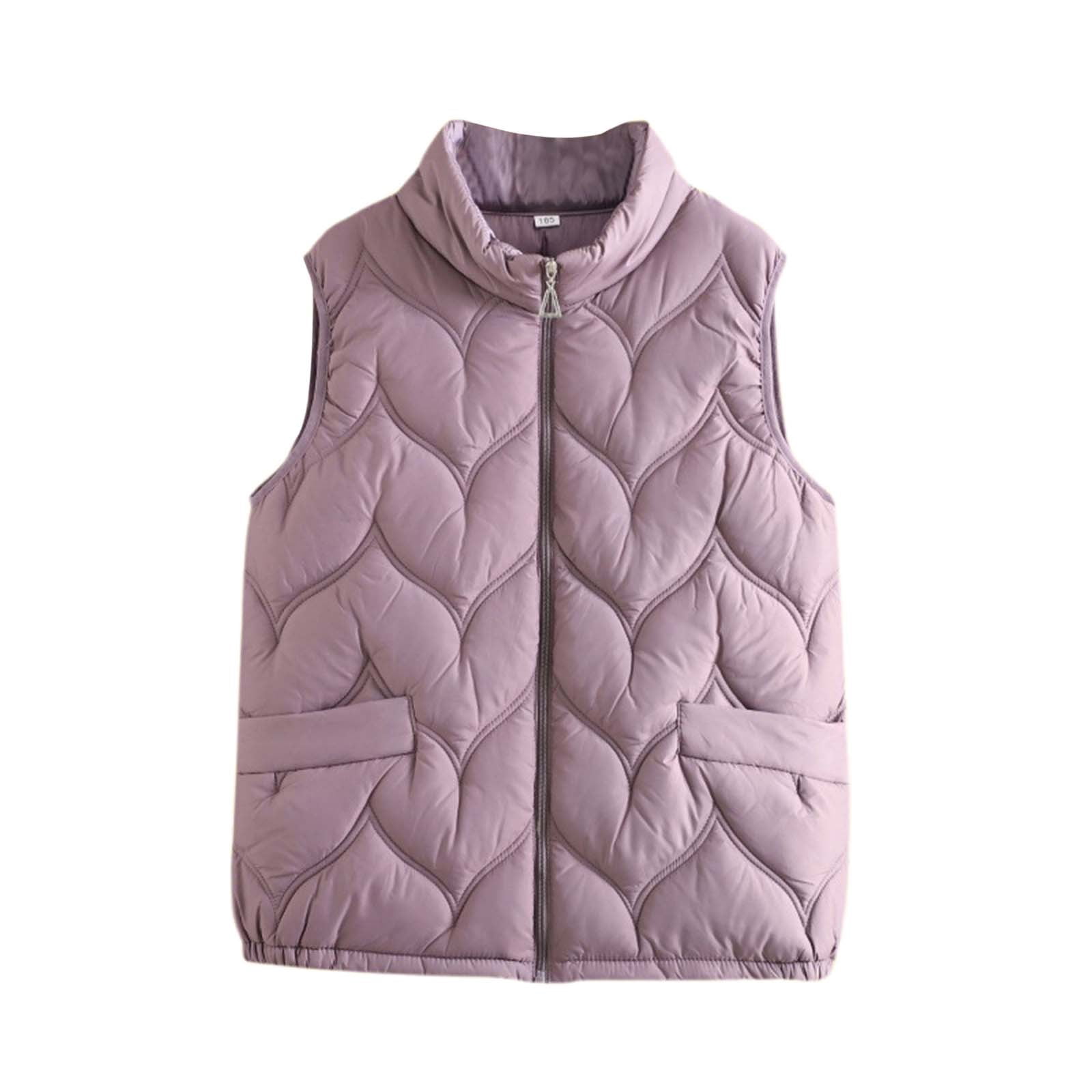 Daolelai Autumn and Winter Thin Vest Short Style Stand Collar Cotton ...