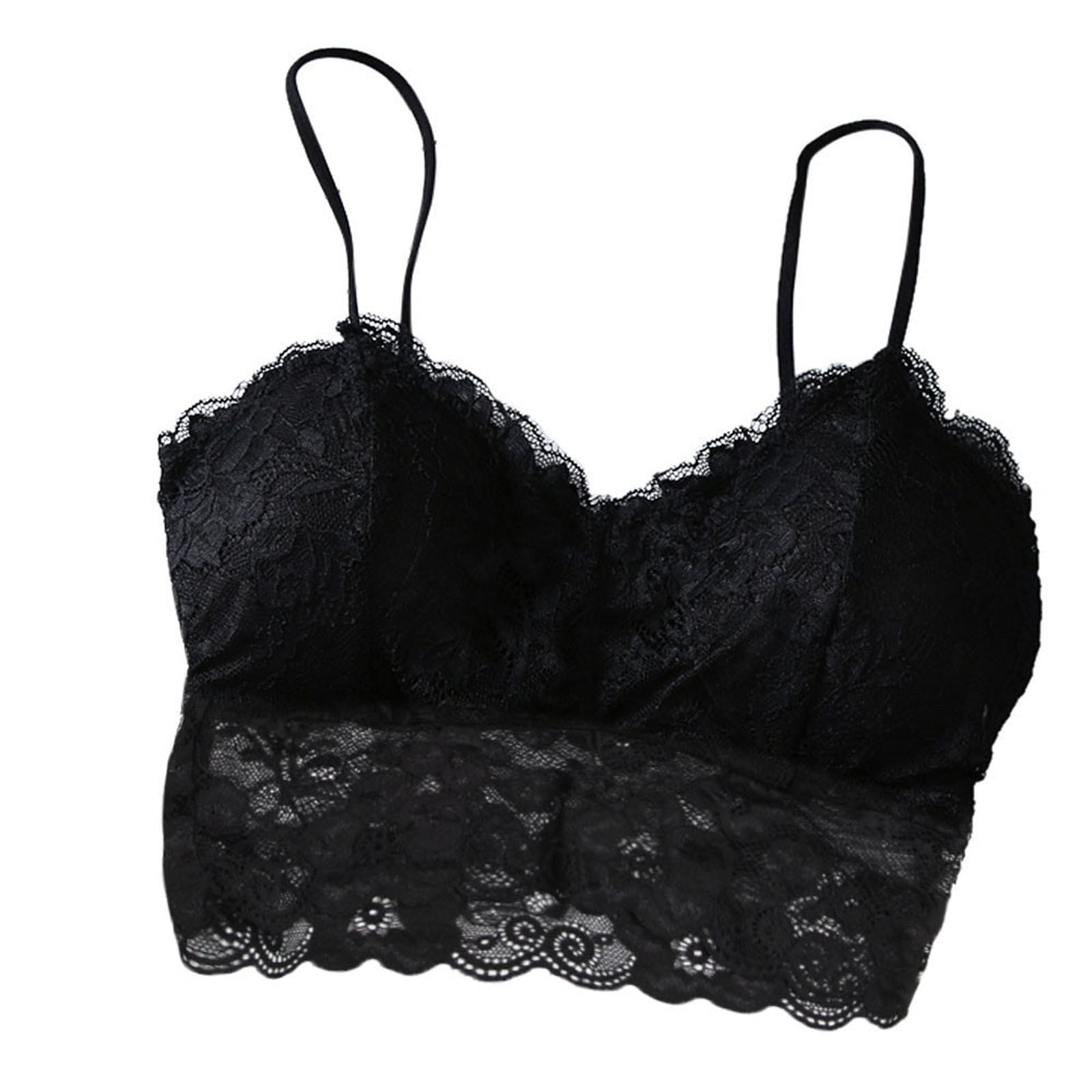 Daolelai Lace Strapless Bra with Chest Pads - Walmart.com