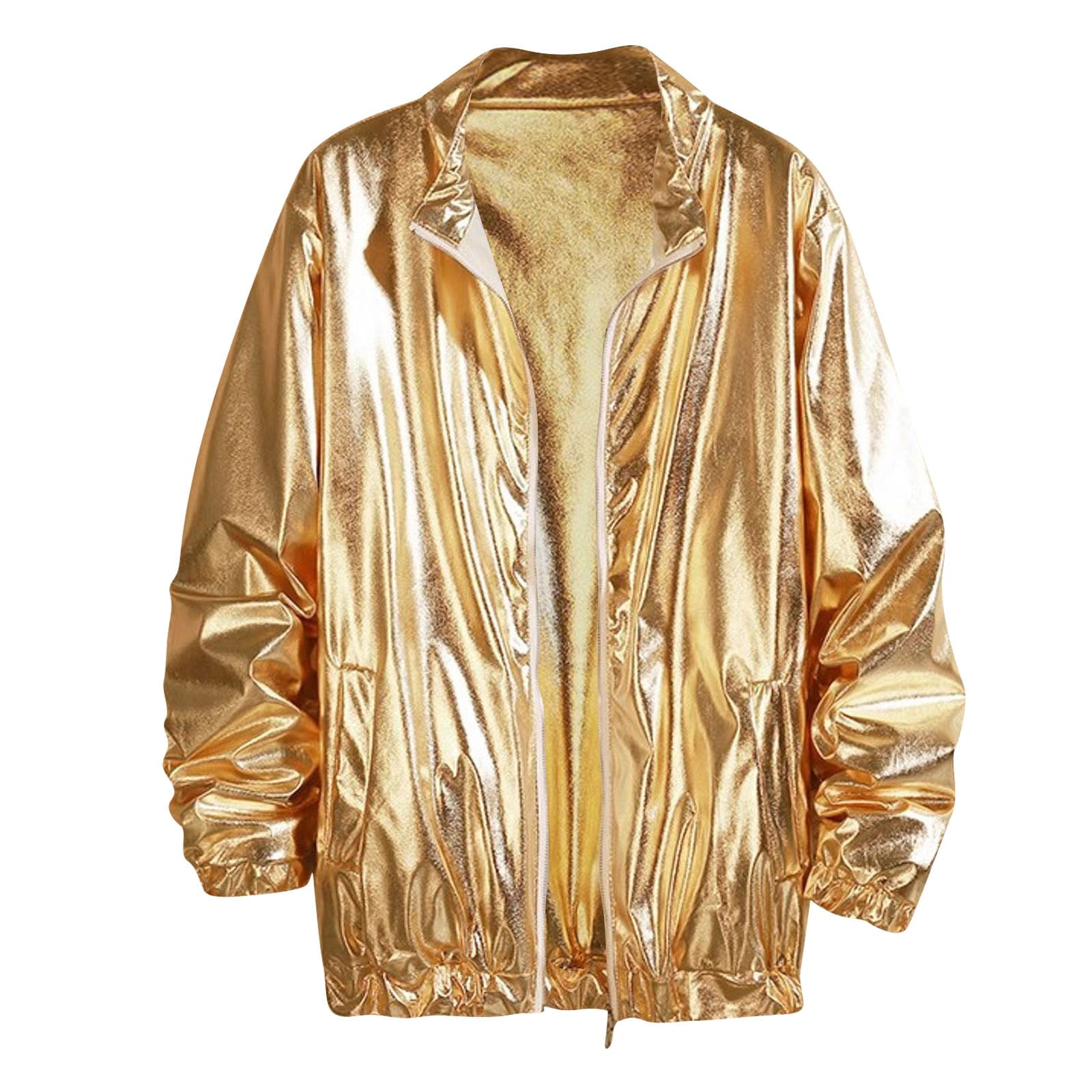 Daolelai Men's Spring and Autumn Thin Sun-Proof Shiny Stage Performance ...