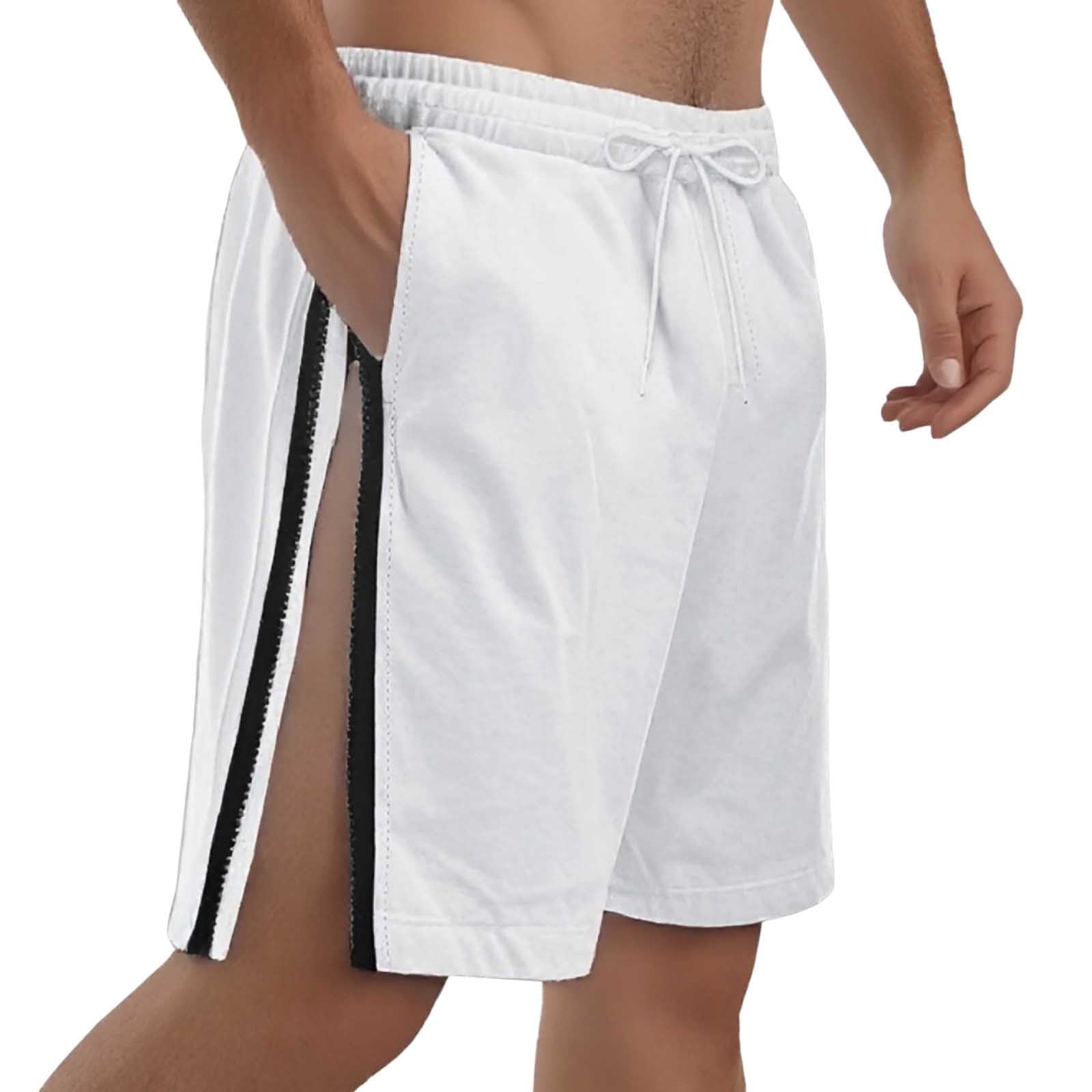 Daolelai Men's Summer Fashion Loose Beach Side Zipper Shorts Casual ...