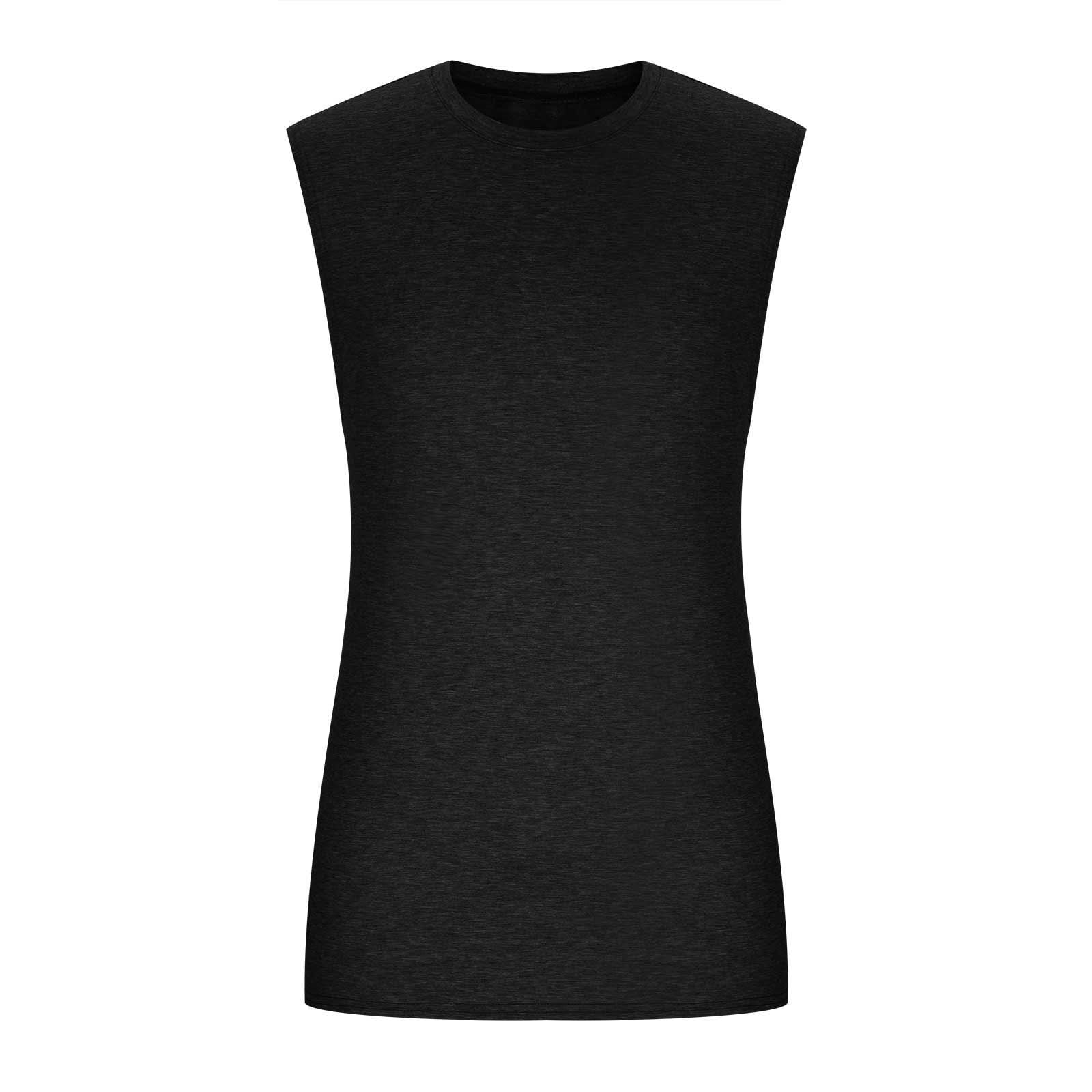 Daolelai New Men's T-Shirt Muscle Sports Leisure Walker Solid Color ...