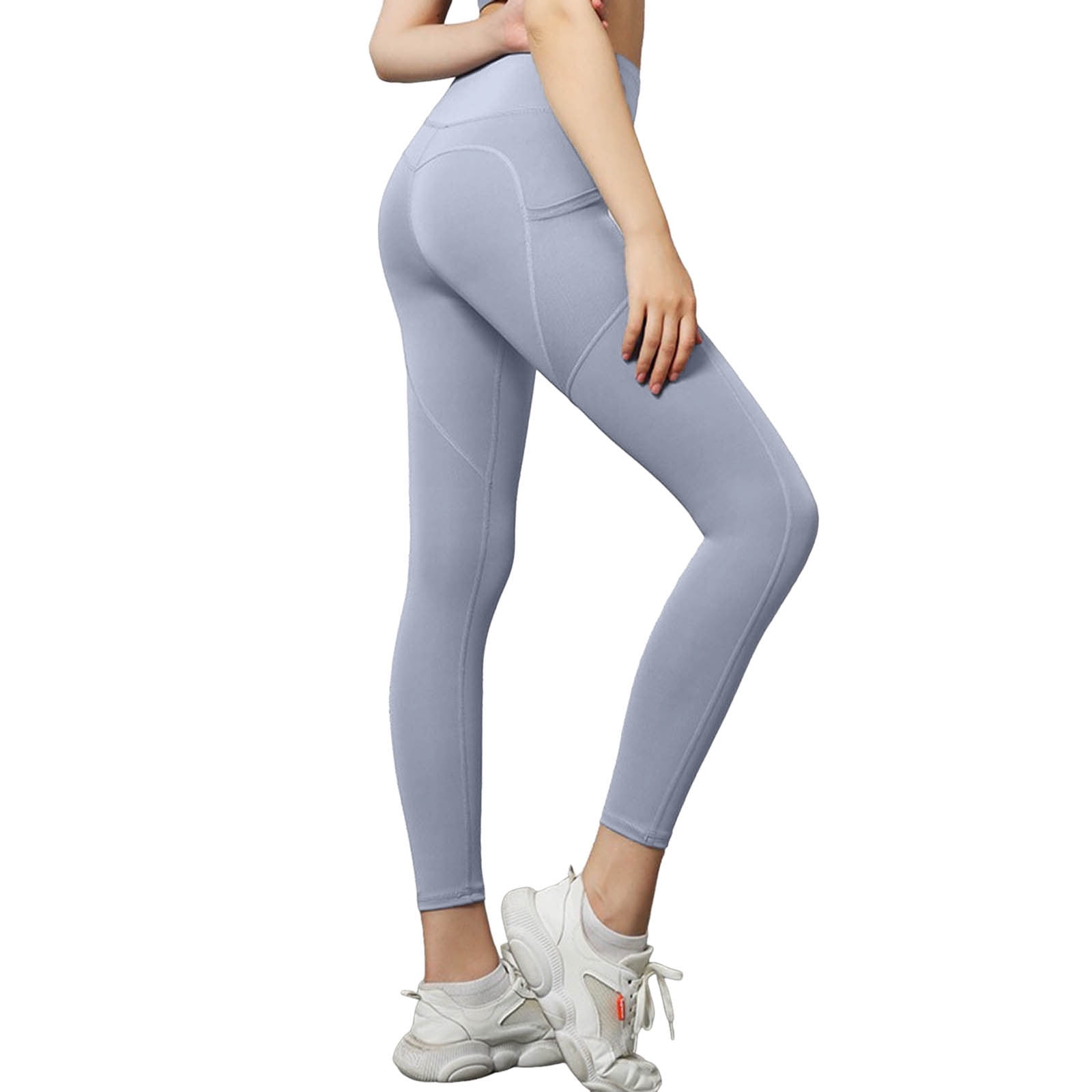 Daolelai Peach Mesh Side Pocket Yoga Pants Without Embarrassing Lines ...