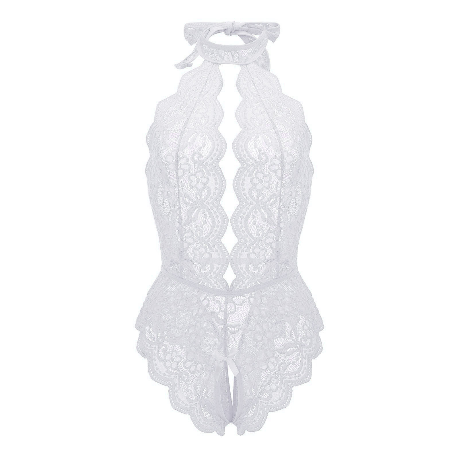 Daolelai Women s Lace Crotchless One Piece Lingerie Walmart Daolelai Women s Lace Crotchless One Piece Lingerie Walmart